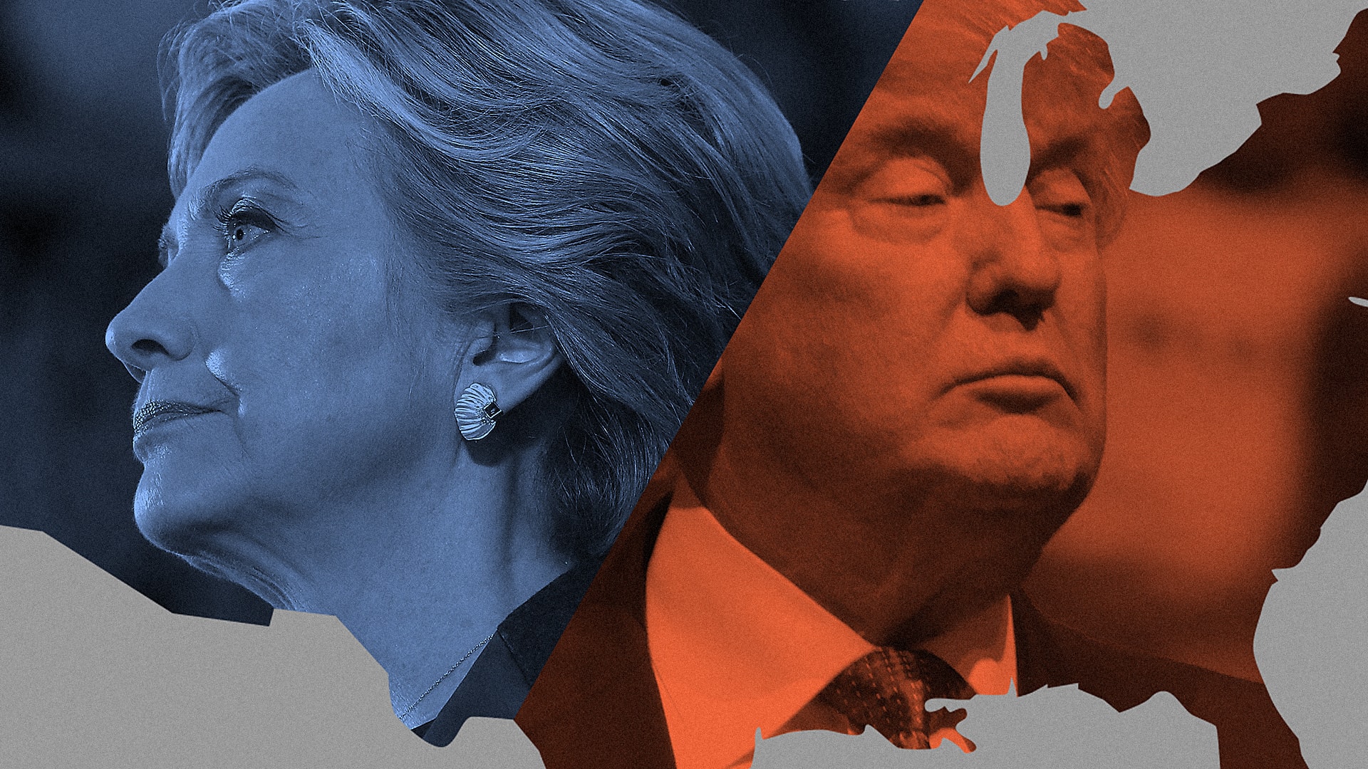 Mapping The Hillary Archipelago And Trump's Ocean - Fast Company