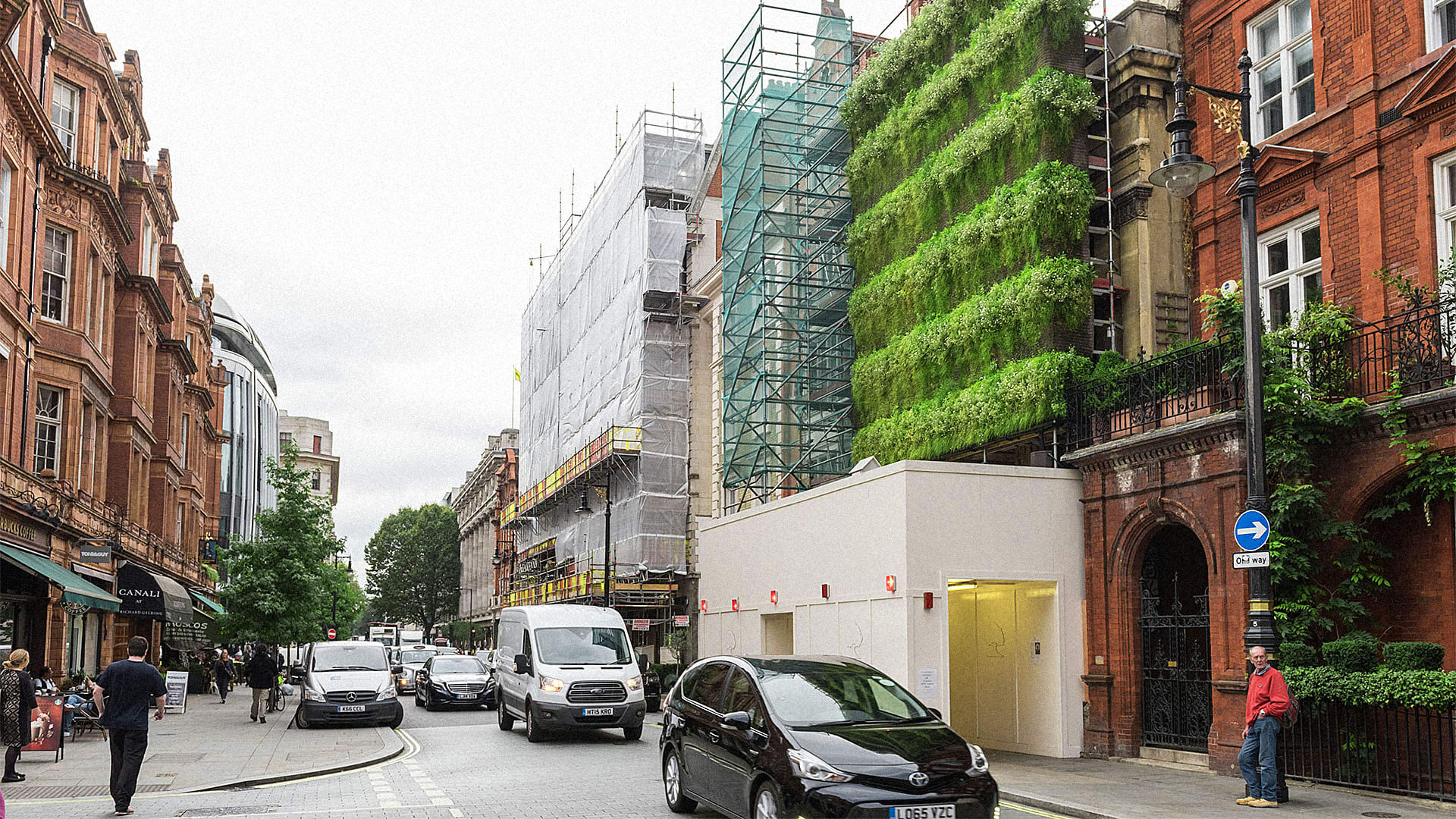 To Hide This Construction Site, There's A Living Wall Instead Of ...