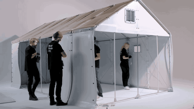 Watch Ikea's Ingenious Flat-Pack Shelter Go Up In Just 4 Hours - Fast ...