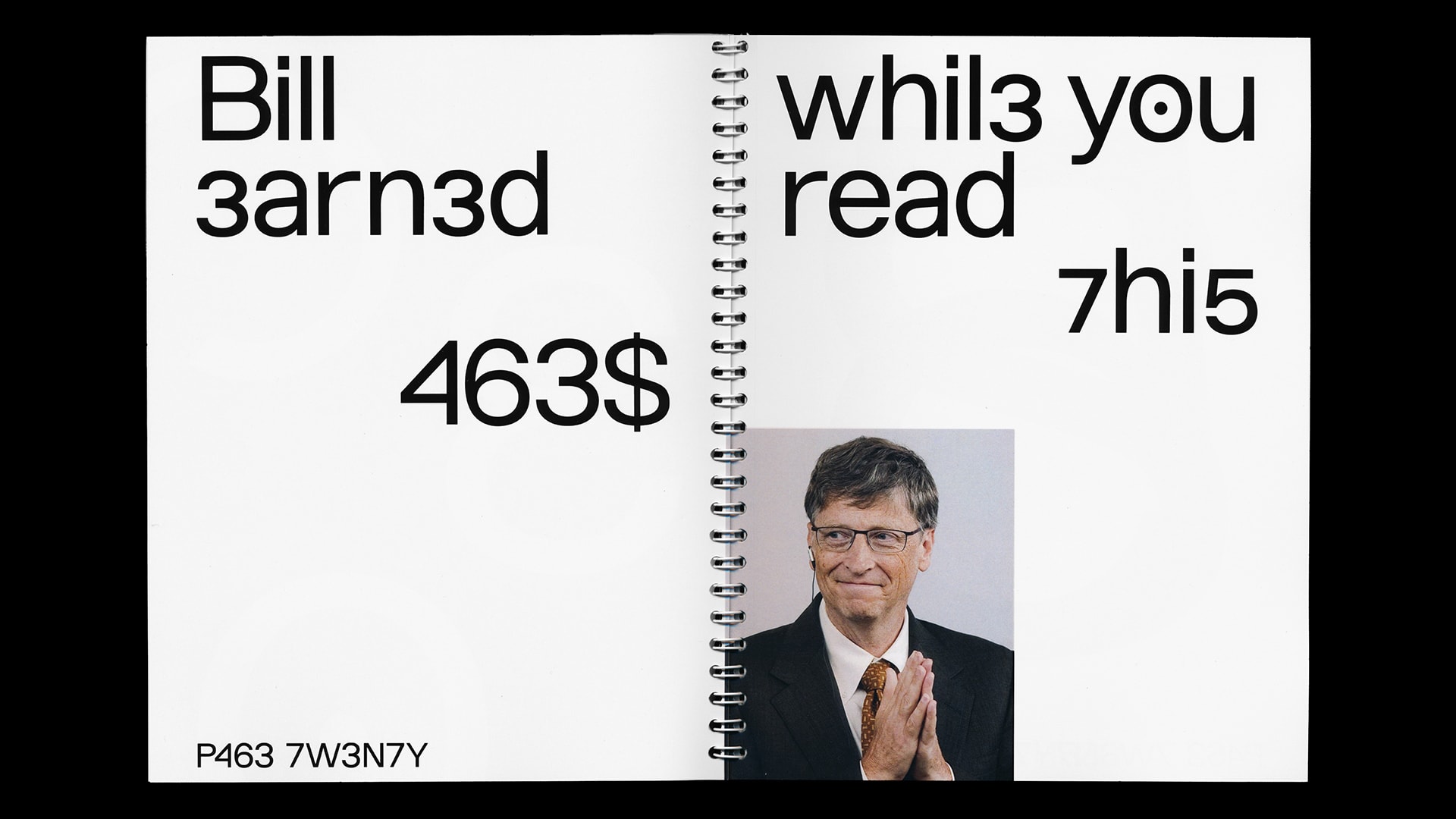 This Font Was Inspired By Teenage Hacker Bill Gates - Fast Company