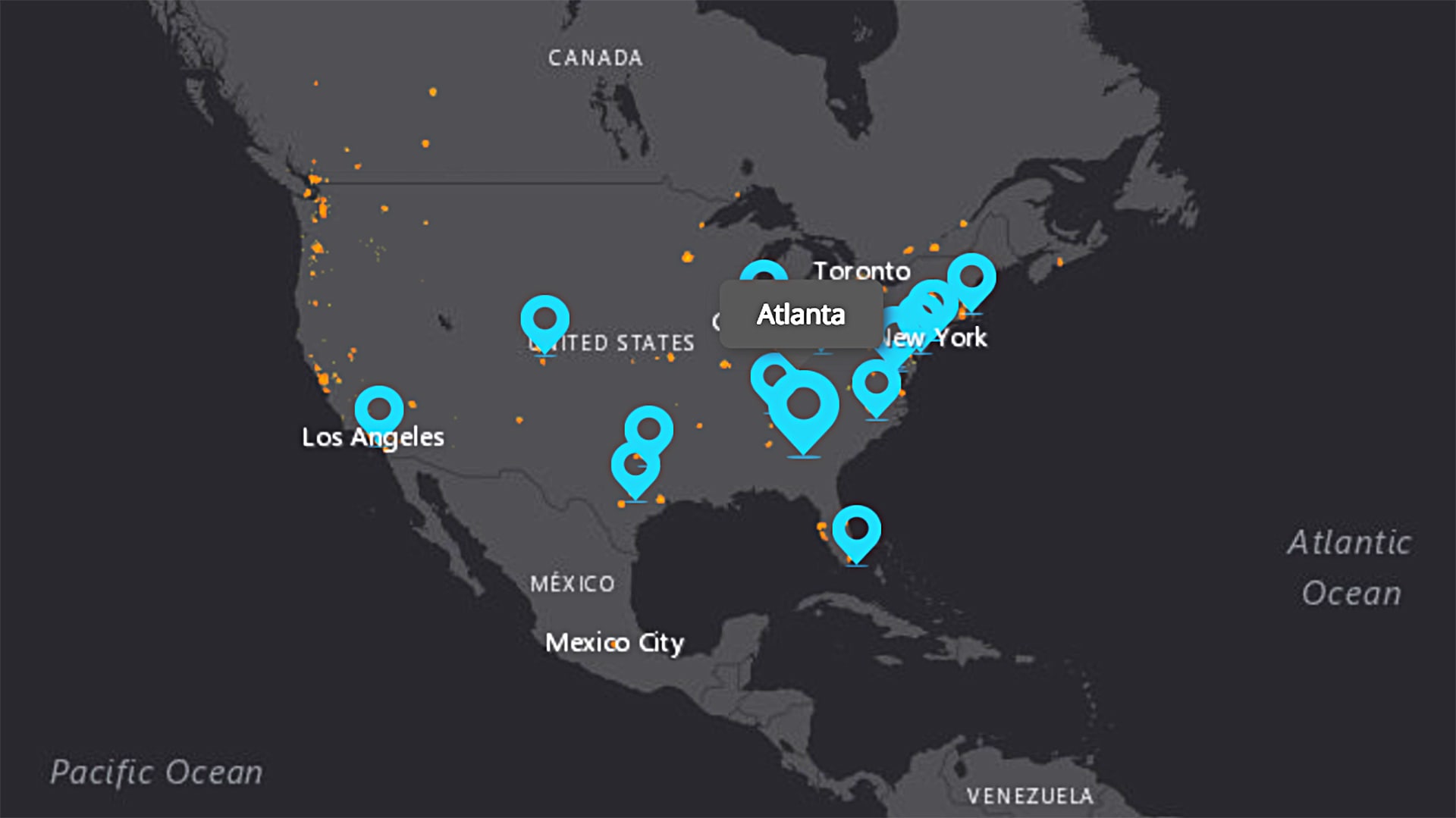 Hey, Amazon! This cool map of HQ2 finalists should tell you all you ...