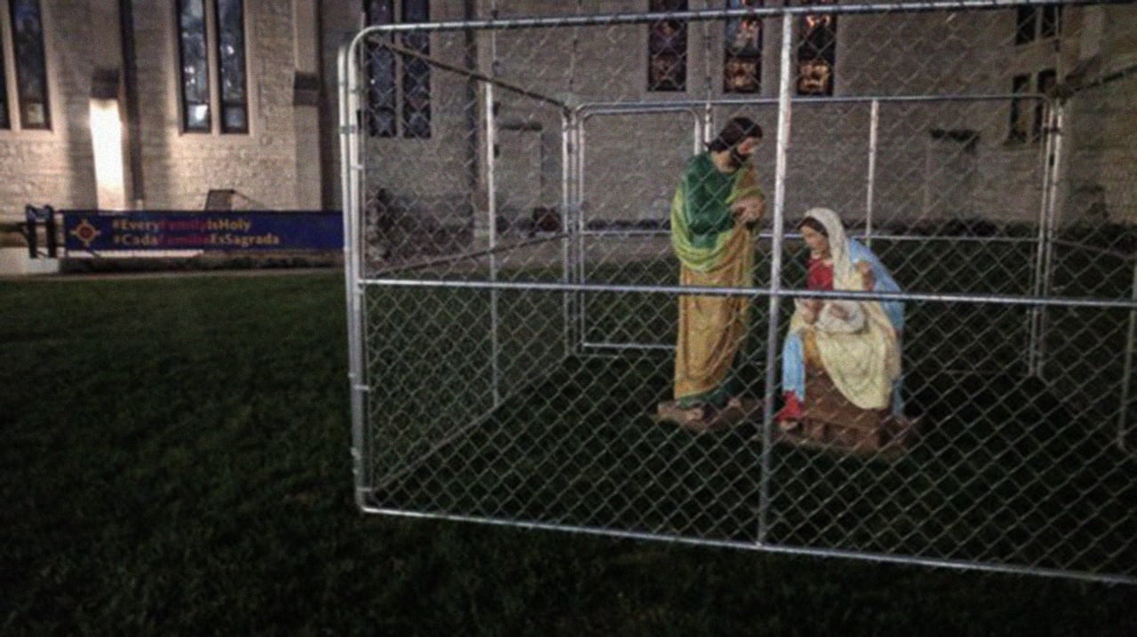 Creativity in protest: This church set a nativity scene in a cage ...