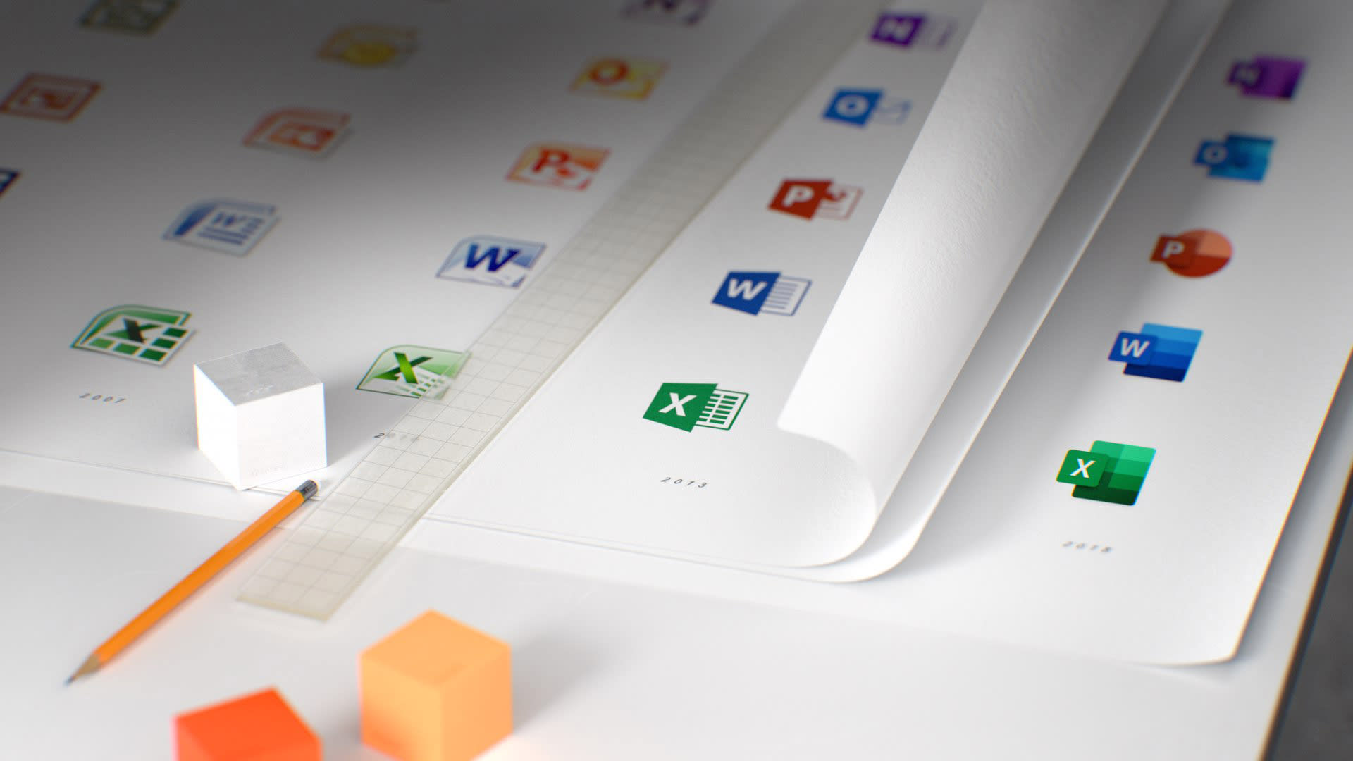 Microsoft's new Office icons are a familiar idea in simpler new form ...
