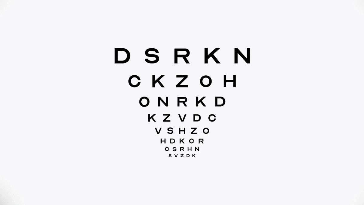 The letters opticians use on eye charts is now an elegant typeface ...
