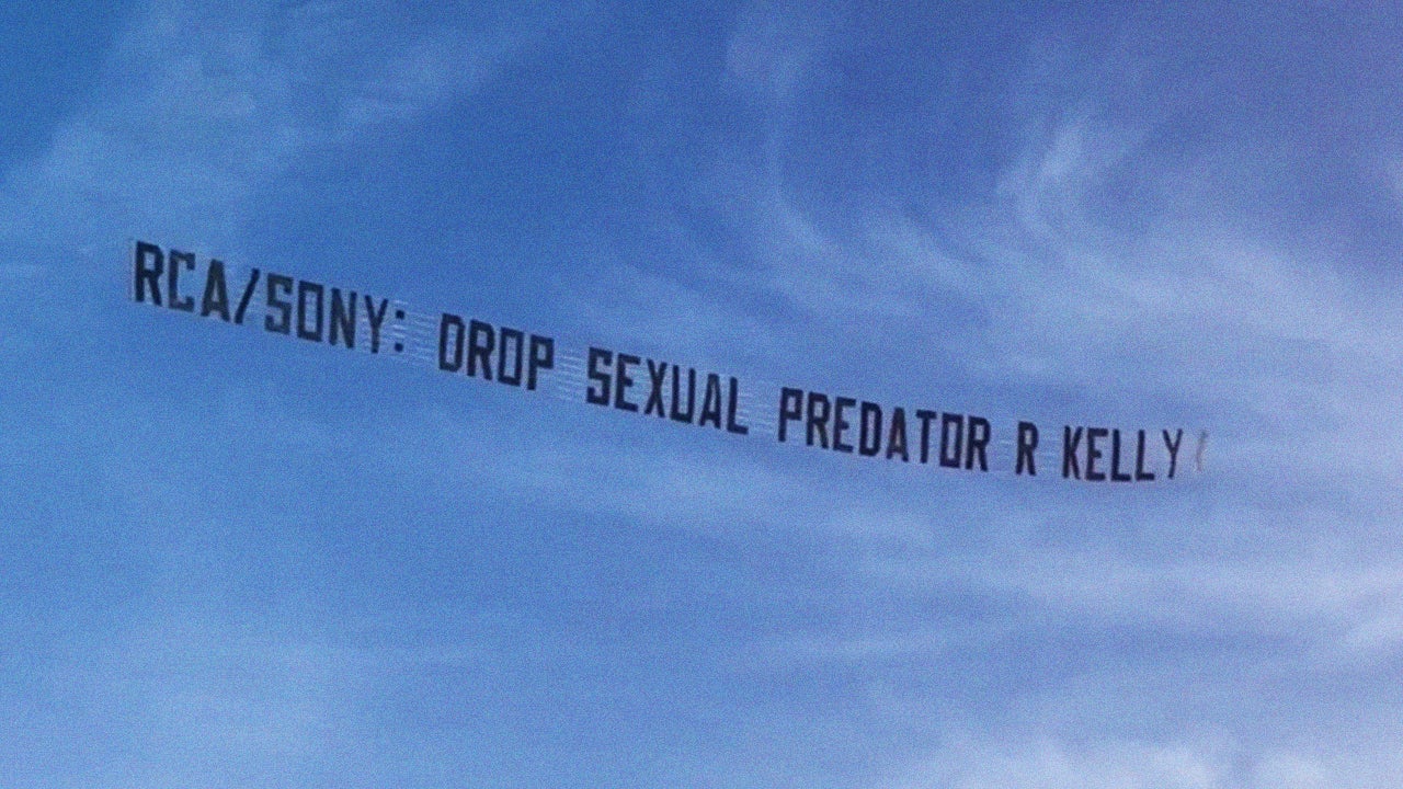 Feminist group flies banner over Culver City demanding RCA-Sony drop R ...