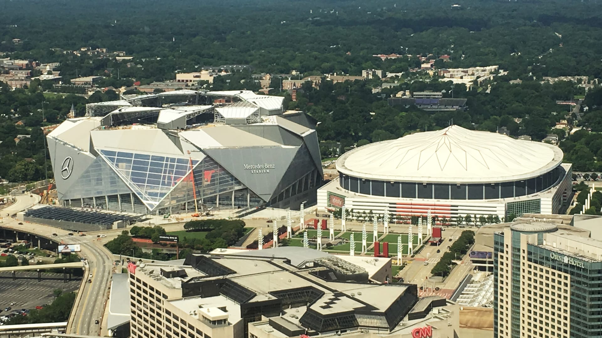 This cool time-lapse map shows Atlanta's Mercedes-Benz Arena replacing ...
