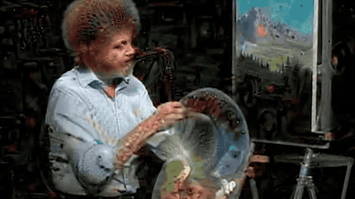 Bob Ross will totally terrify you in this disturbing video - Fast Company
