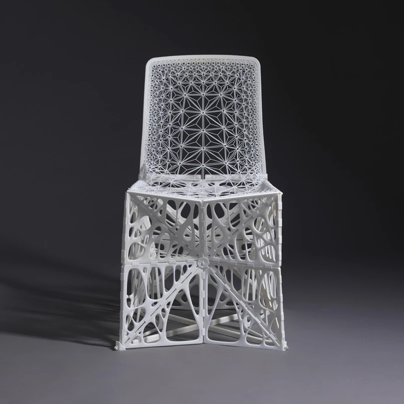 This folding chair is more structurally complex than some buildings ...