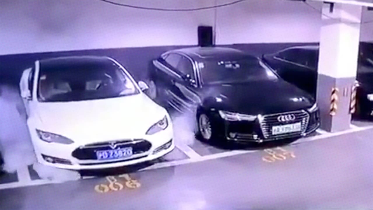 Watch the video of a parked Tesla Model S exploding in China - Fast Company
