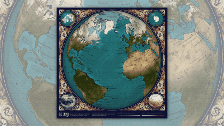See NASA's weather data reimagined as a gorgeous antique map - Fast Company
