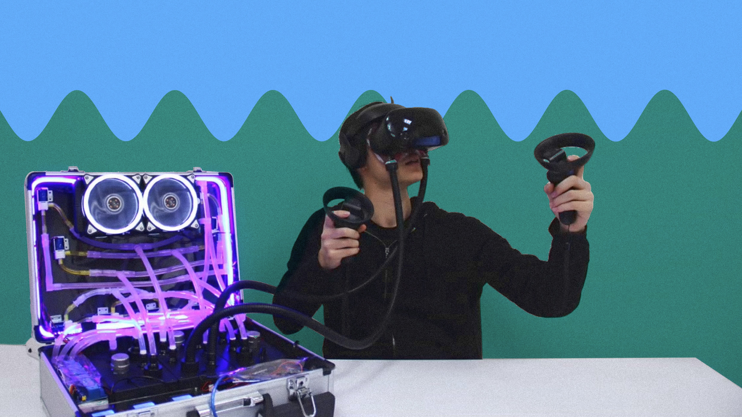 The latest thing in VR? A face mask that makes it feel like you're ...