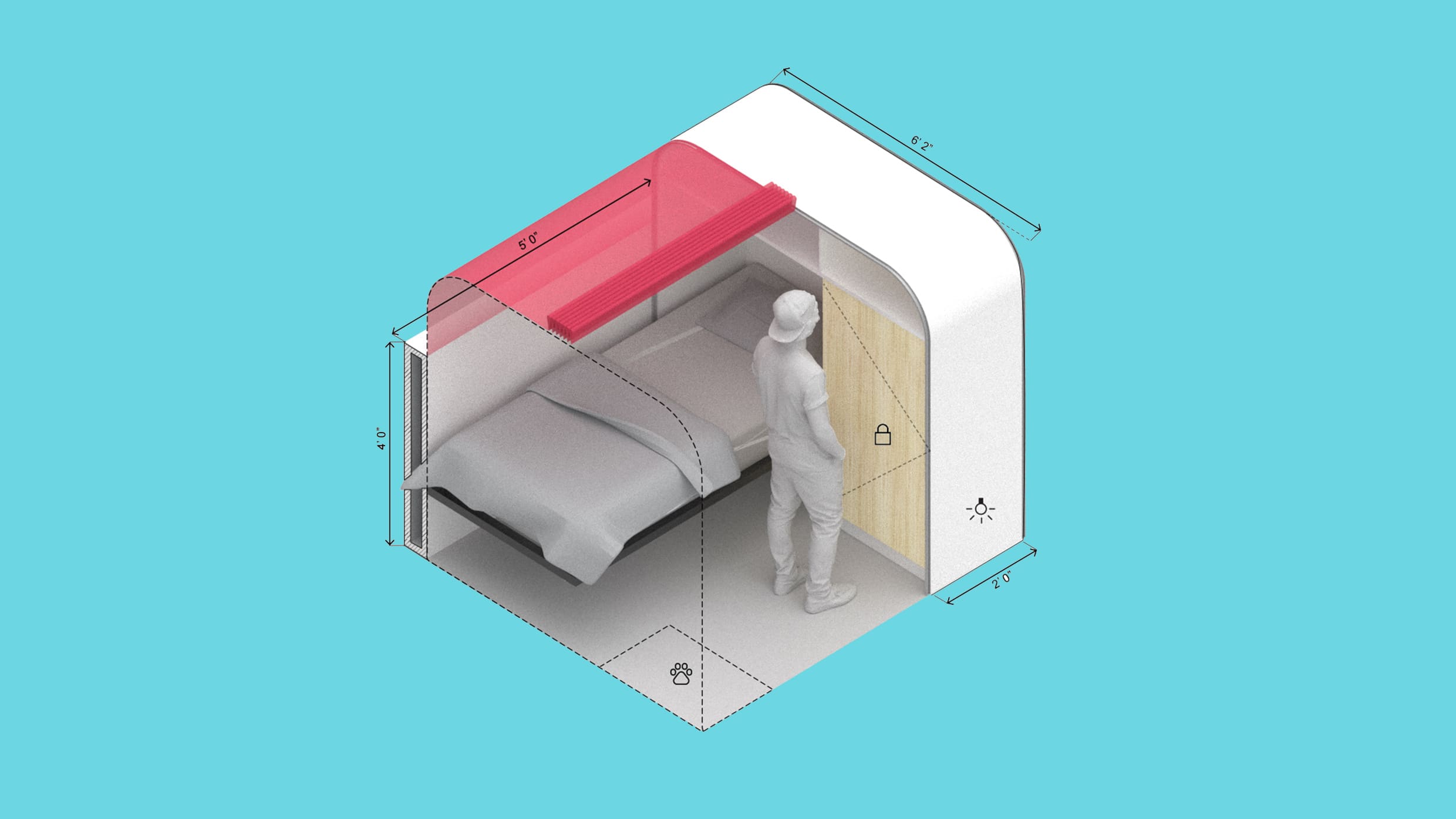 These modular units are designed to make homeless shelters a little ...