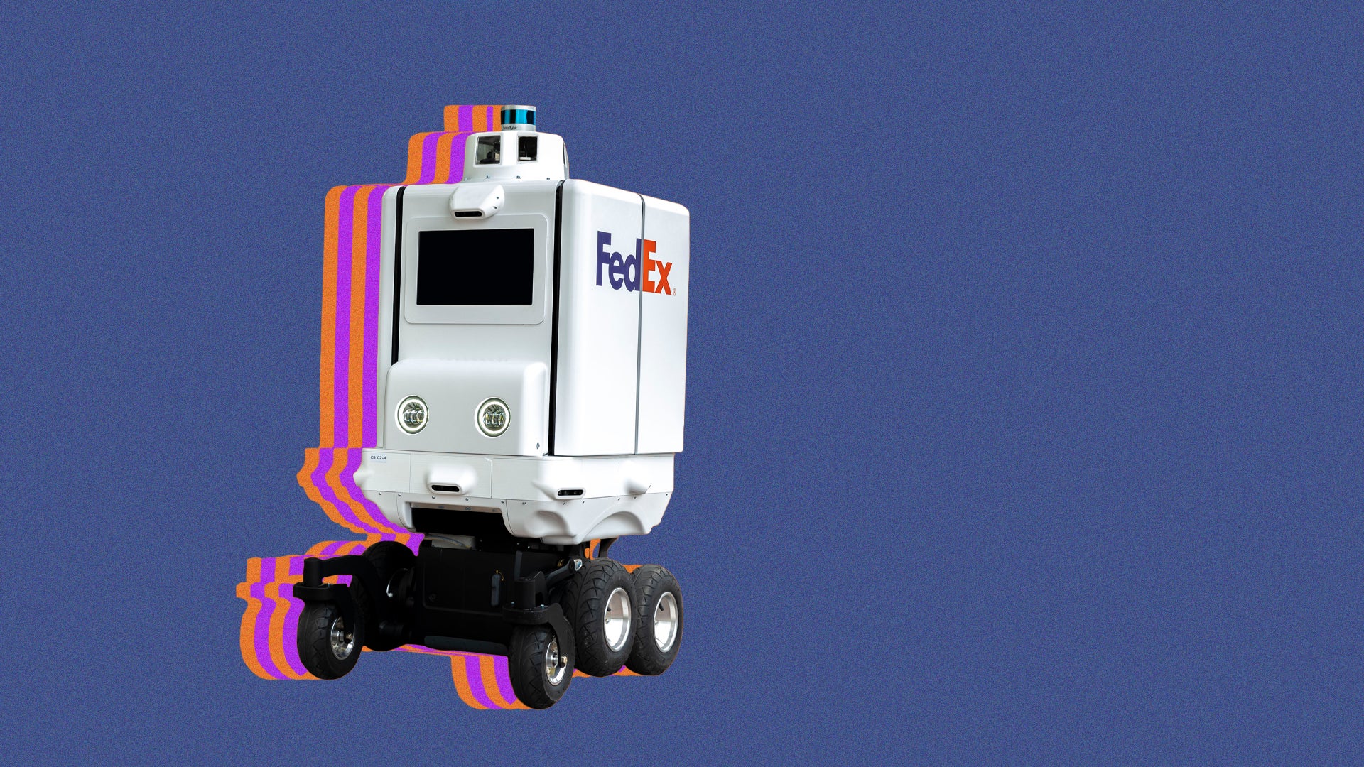 Even the mere appearance of a FedEx delivery robot freaks out the mayor ...