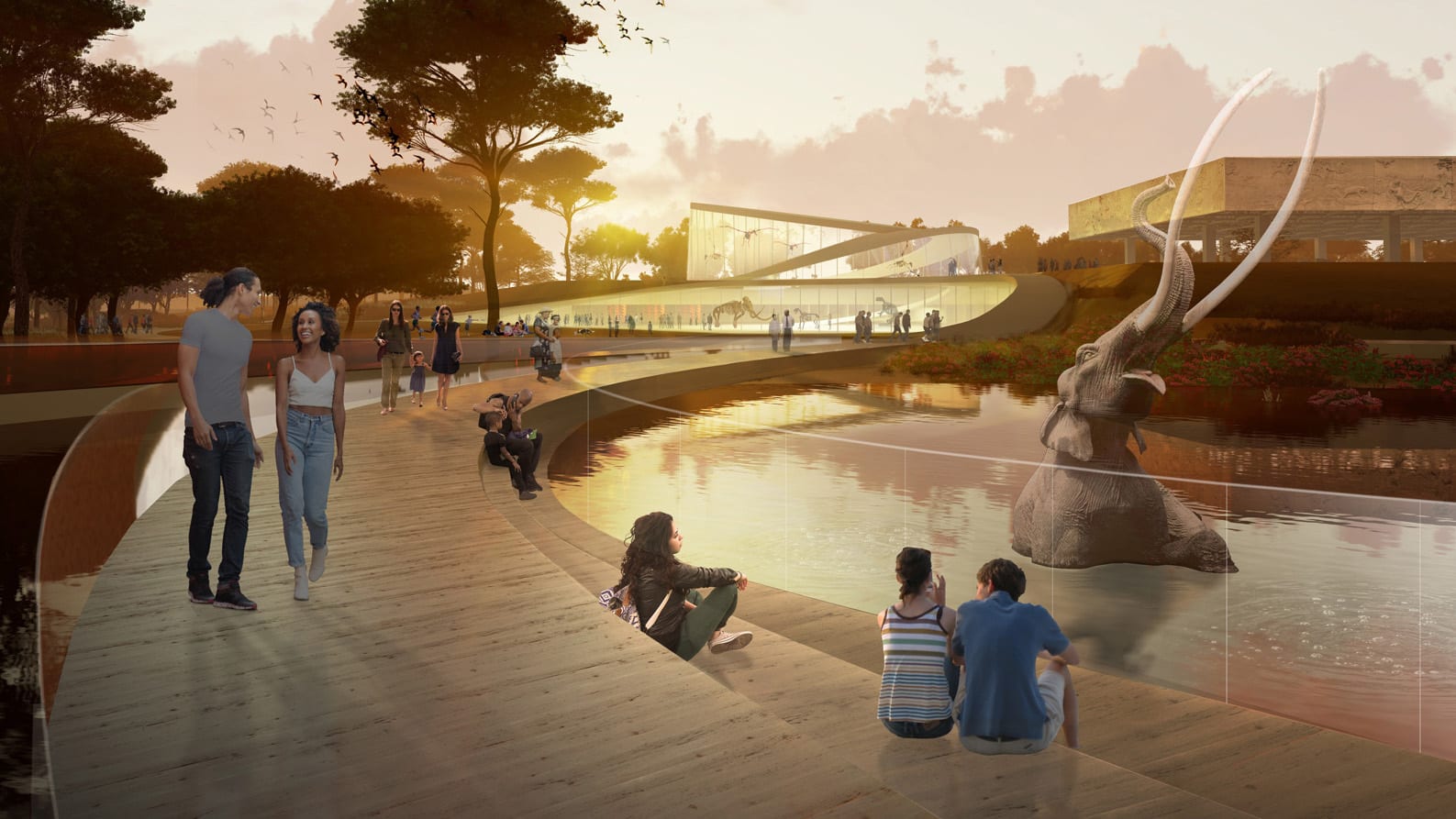 The Ice Age tar pits of Los Angeles are getting a fresh new design ...