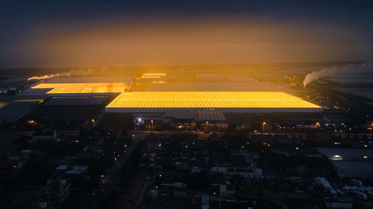 These eerily beautiful glowing buildings are the Netherlands' massive ...