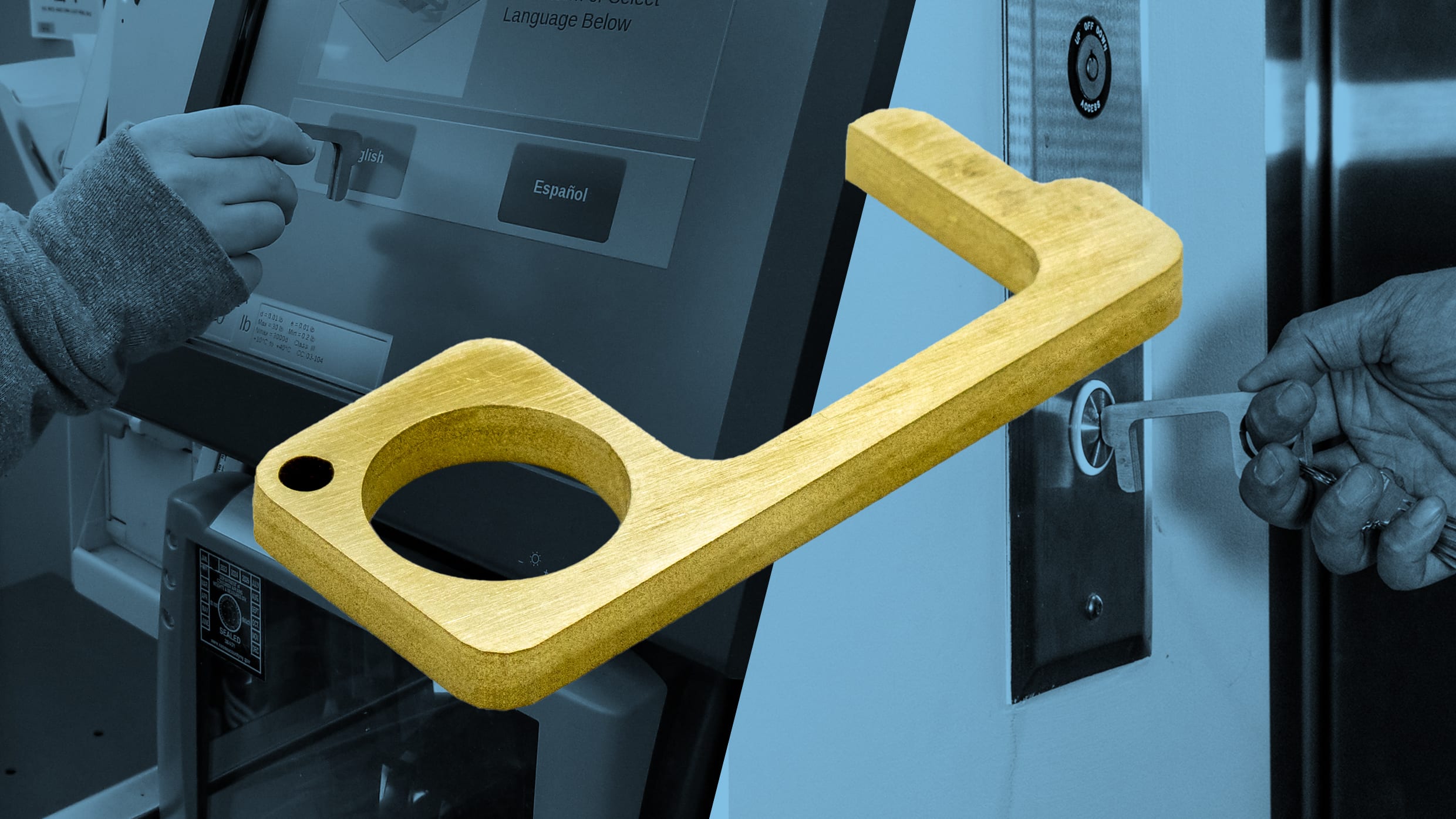 This clever keychain helps you avoid touching surfaces - Fast Company