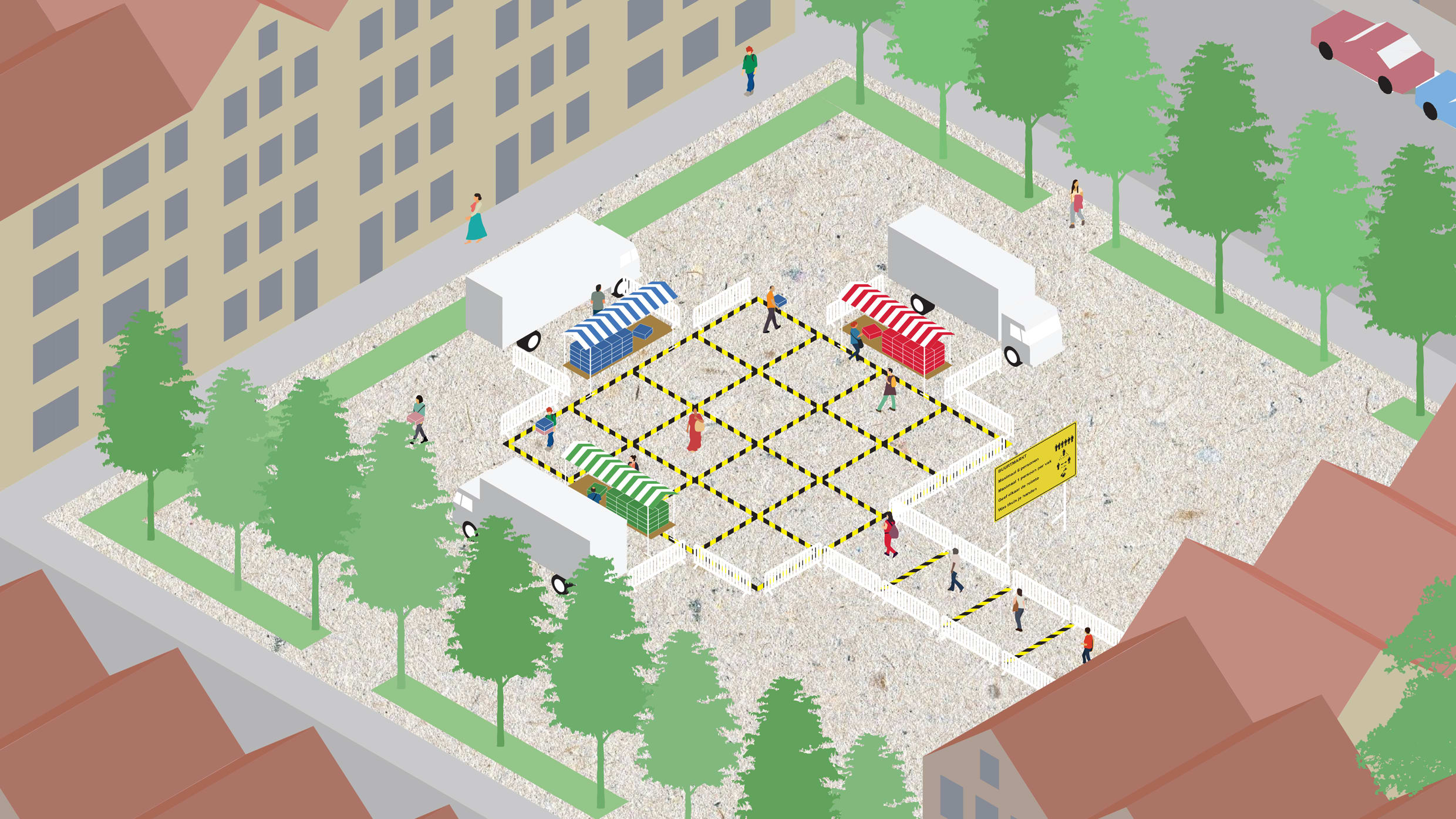 Could this market design be the future of social-distance food shopping ...