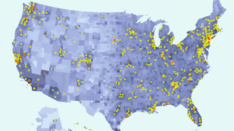 This animated map shows Trump's slow response as COVID-19 spread ...