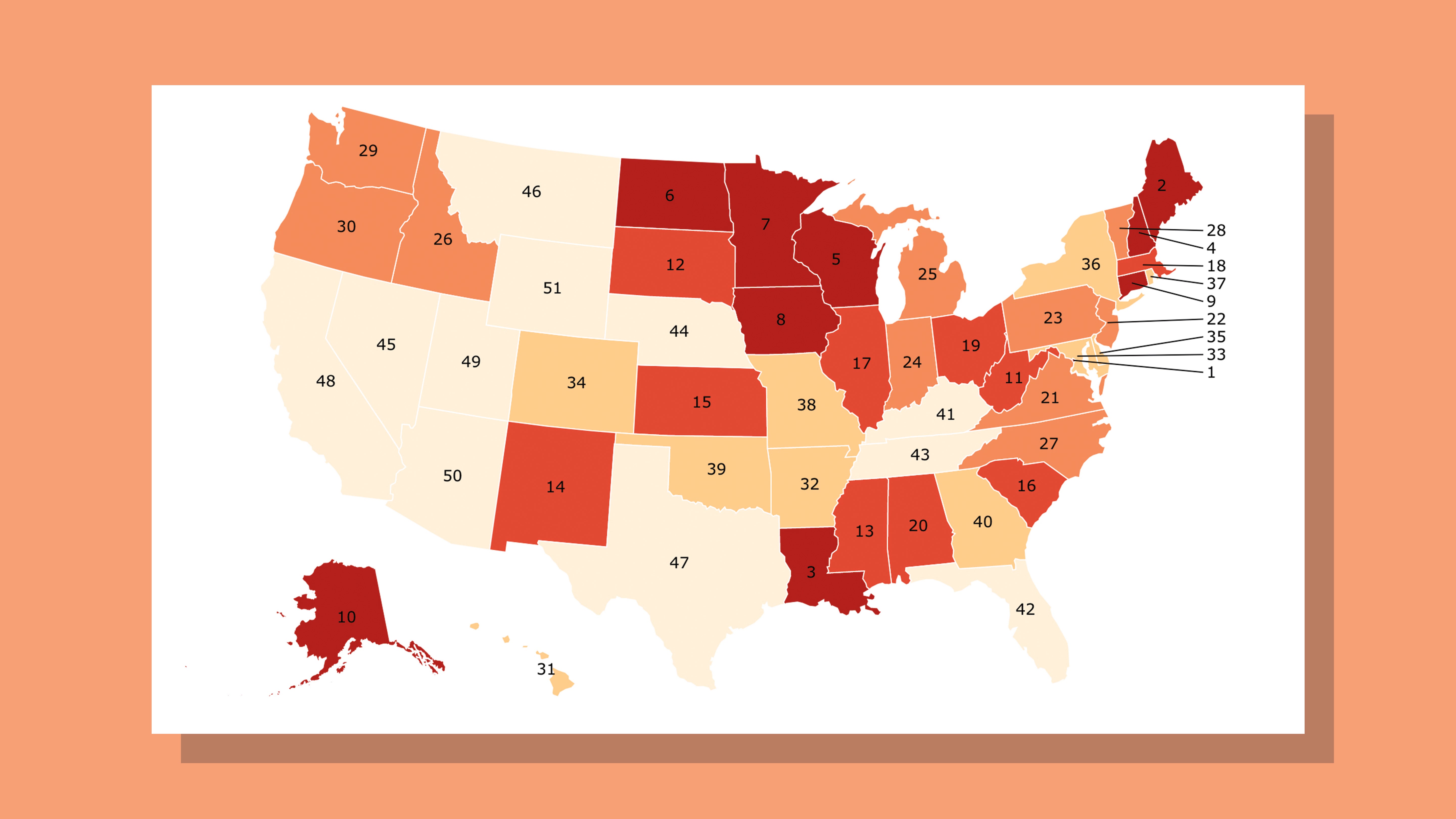 This map shows the racial pay gap in each state - Fast Company