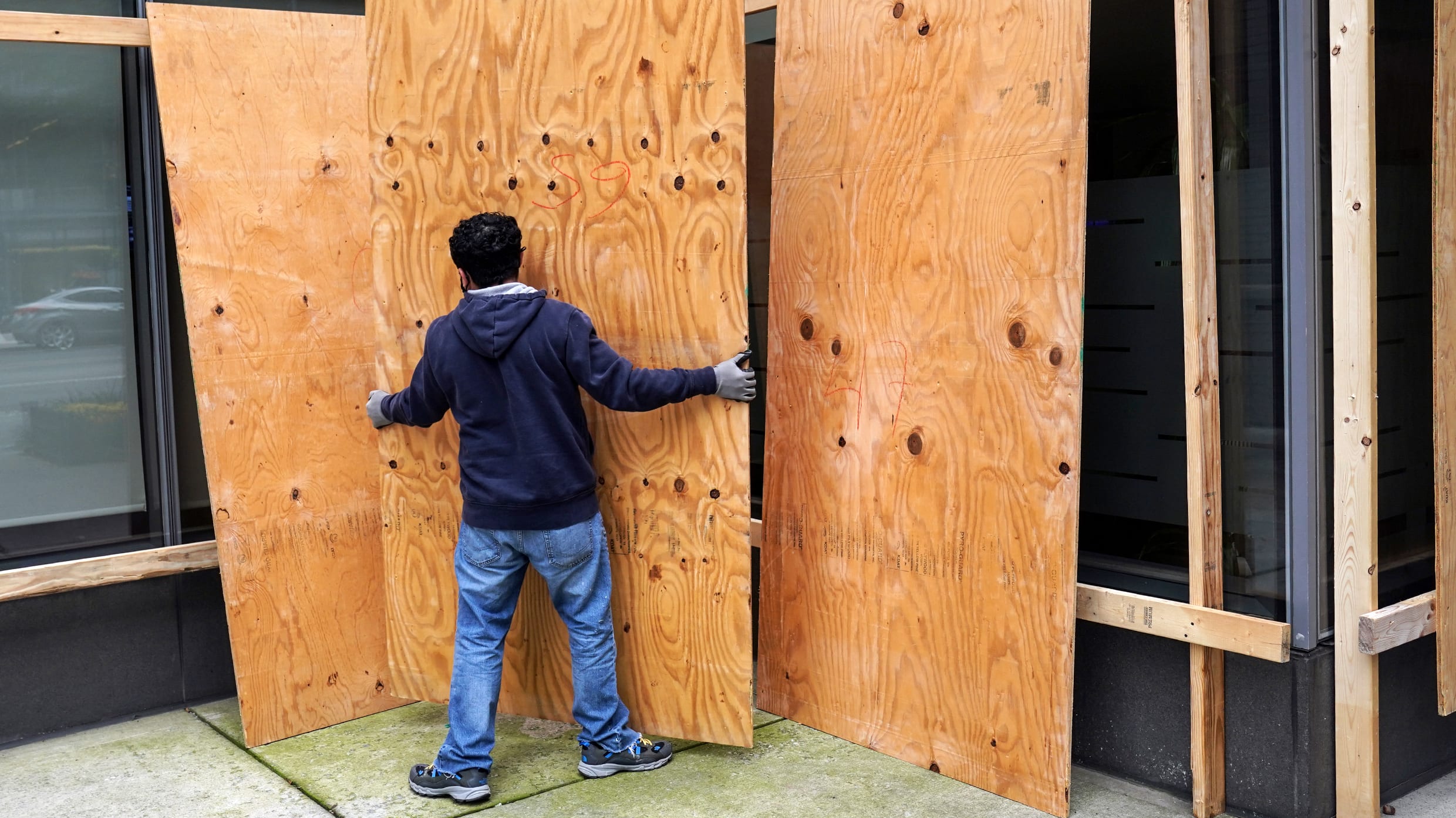 U.S. storefronts put up plywood to prep for Election Day. Could it be ...