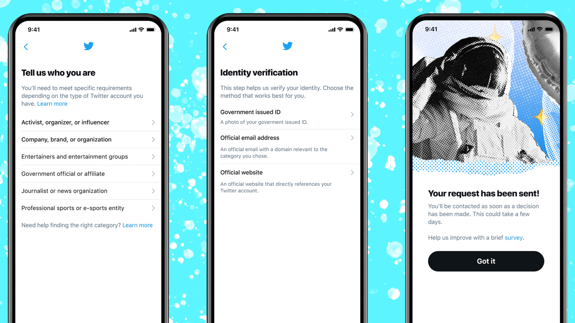 How to get verified on Twitter: blue badge verification is back - Fast ...