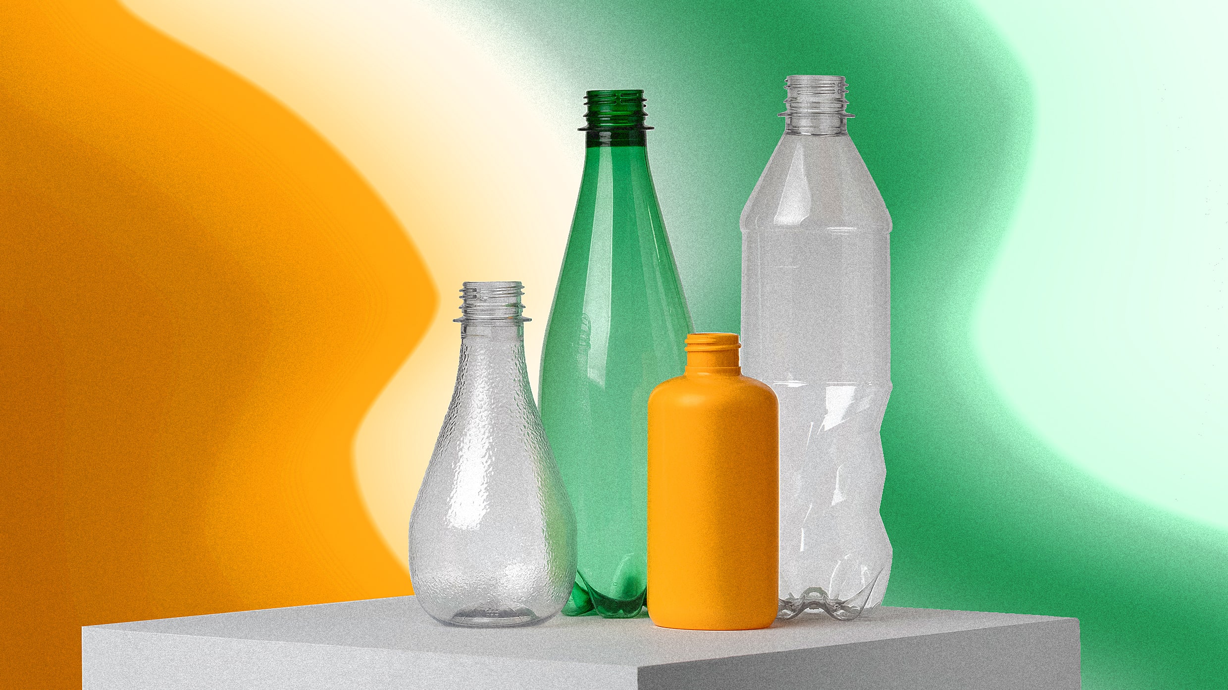 These bottles are the first made from plastic recycled by enzymes ...