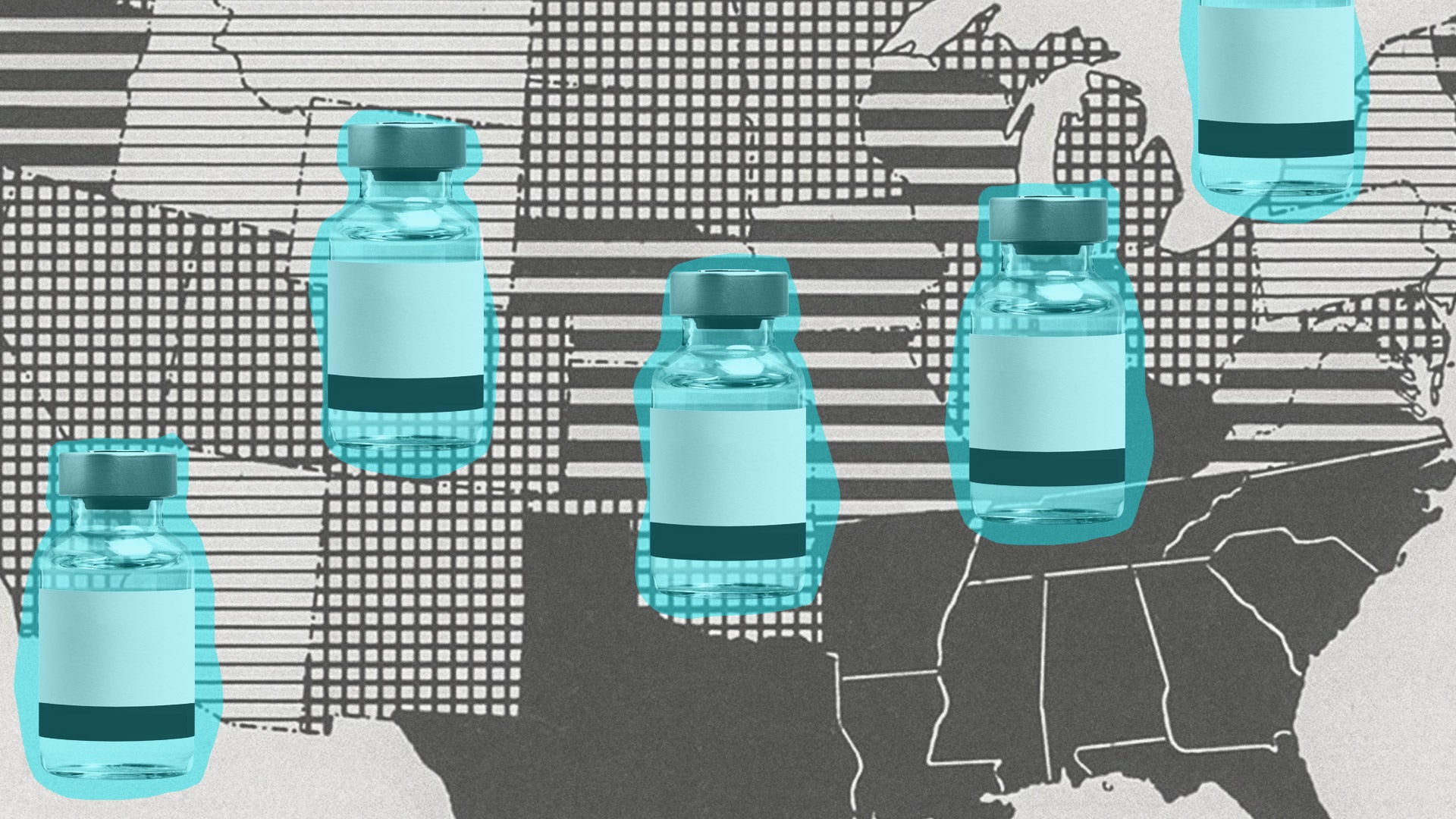 Delta variant update: This map shows the 5 most and least vaccinated ...