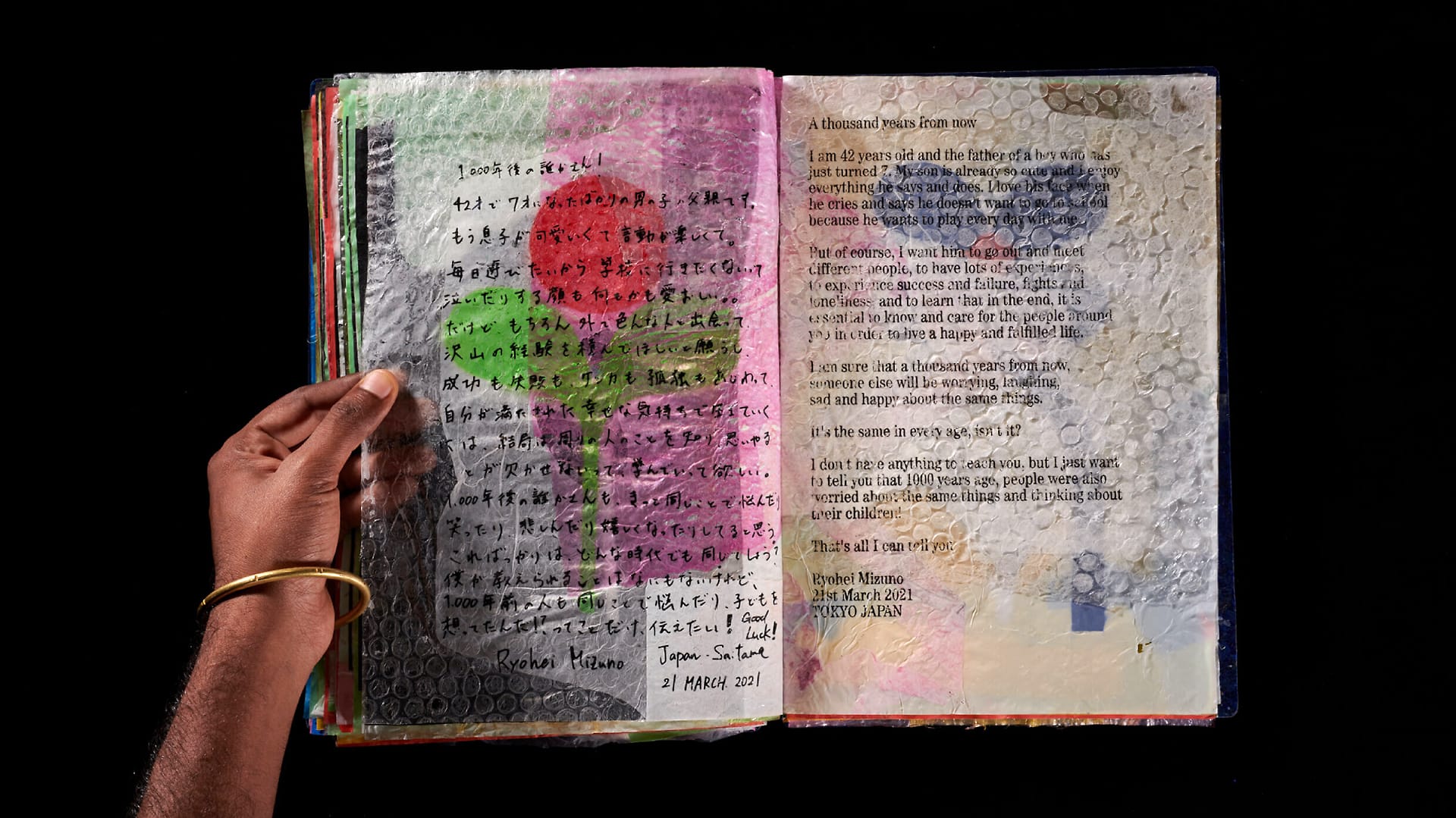 This arresting book contains hundreds of letters to future generations ...