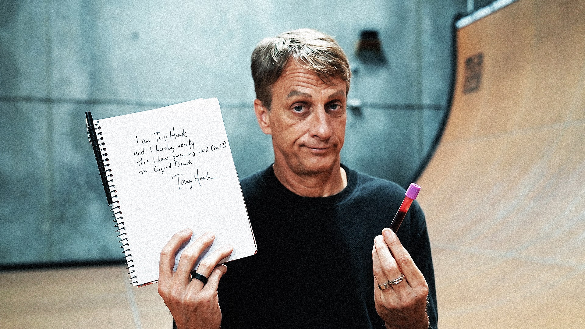 Liquid Death put Tony Hawk's actual blood in new branded skateboards ...