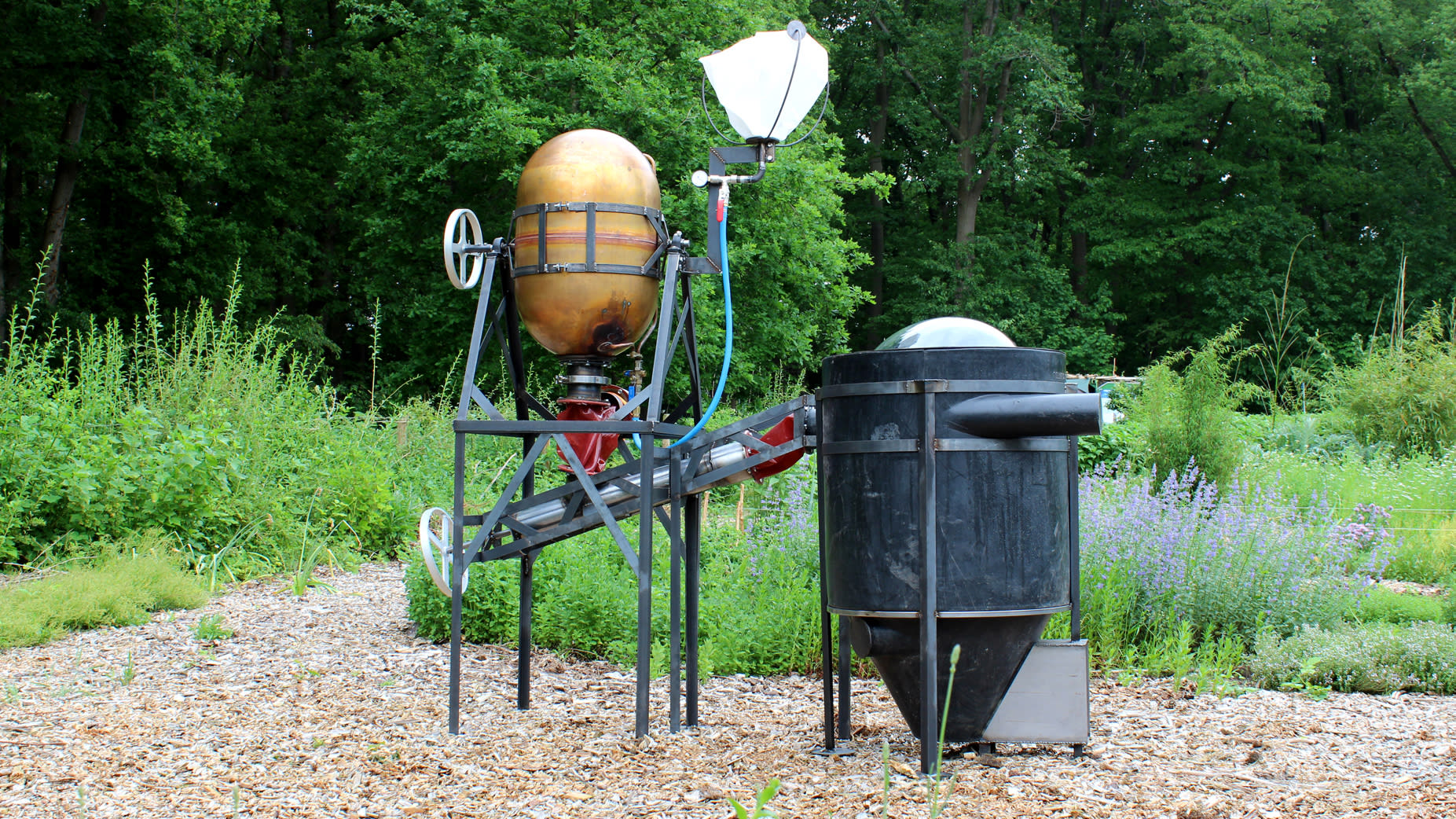 This gleaming machine turns human poop into fertile soil - Fast Company