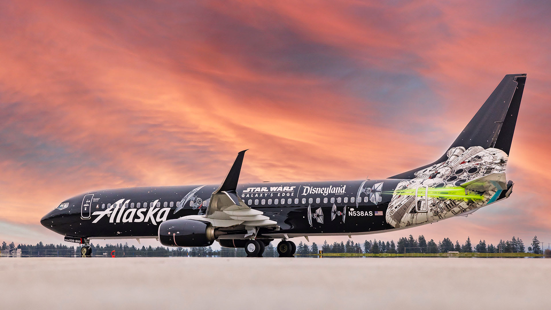 Alaska Airlines launches official Star Wars: Galaxy's Edge plane - Fast ...