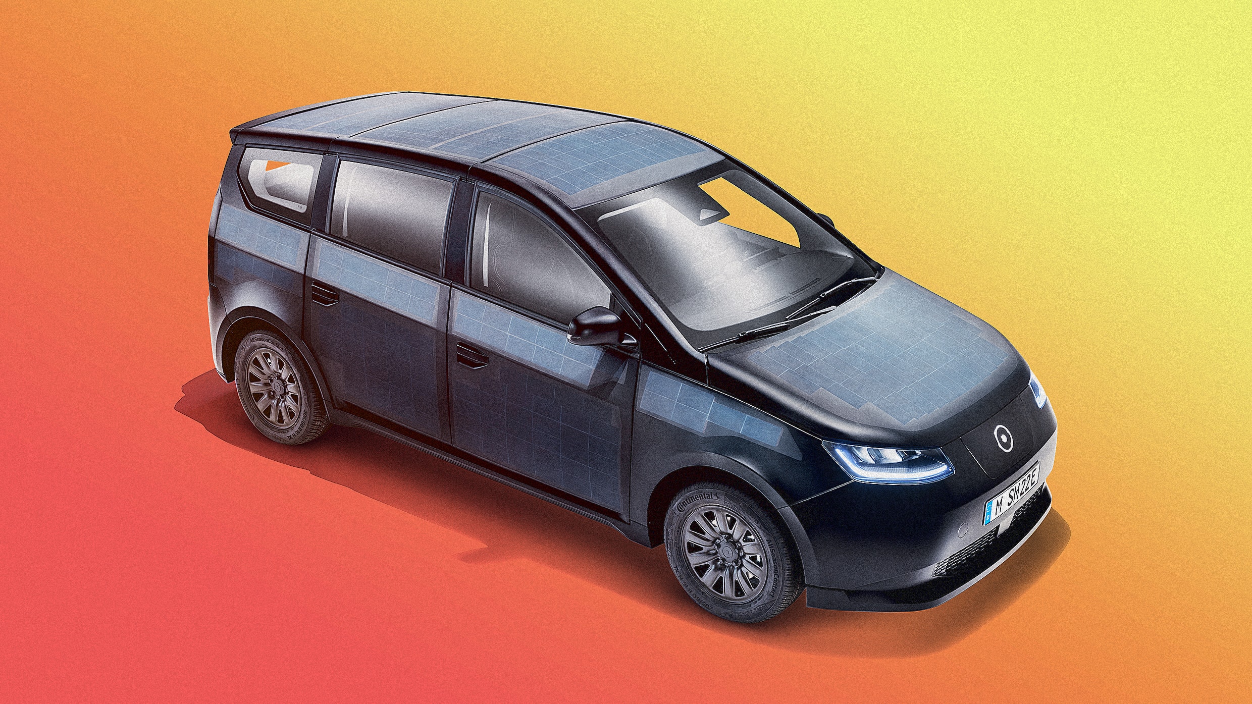 Park this electric car in the sun and it uses solar to give itself an ...