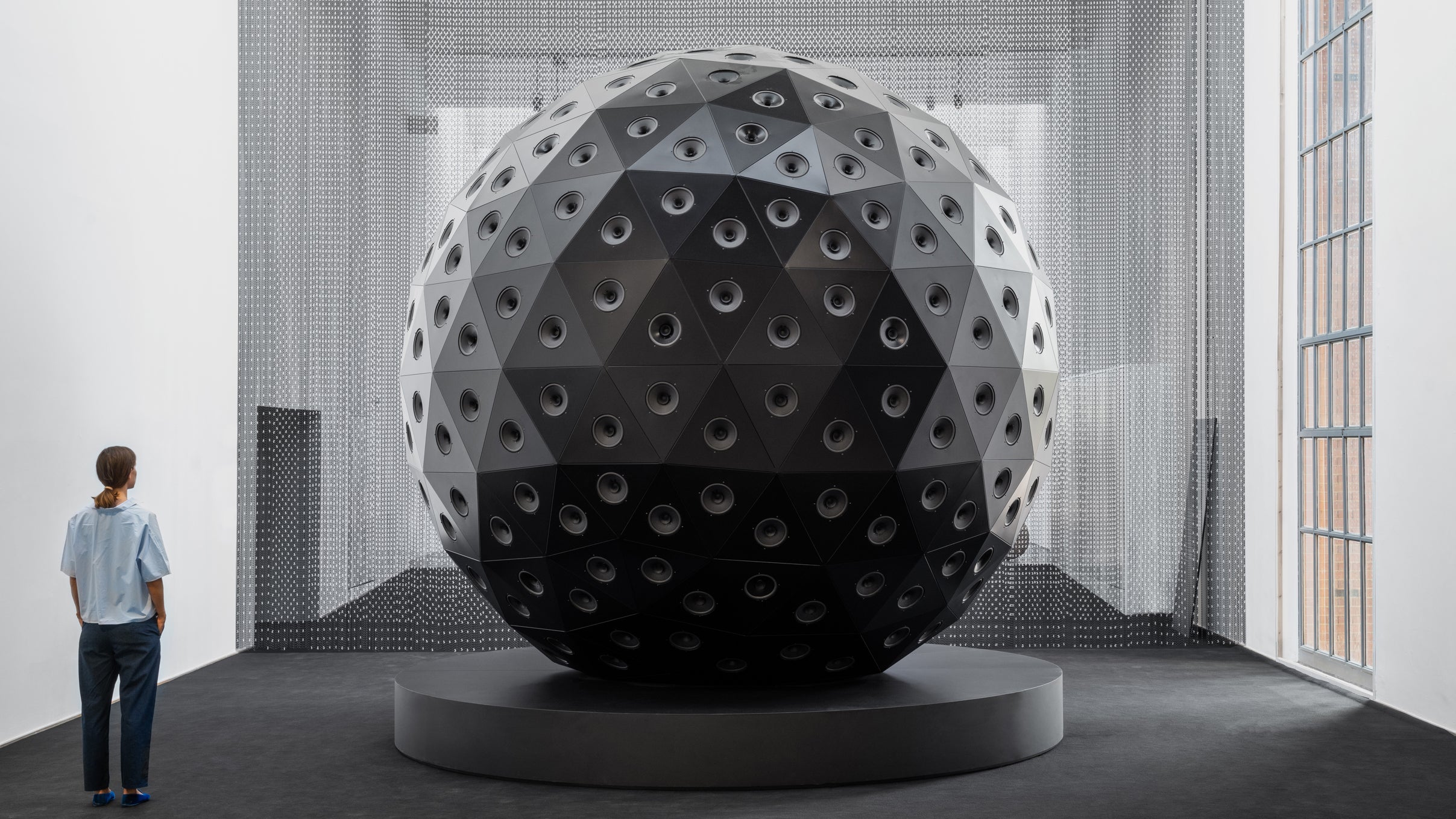 This sphere of 300 speakers blasts out an AI-created 'soundtrack for ...
