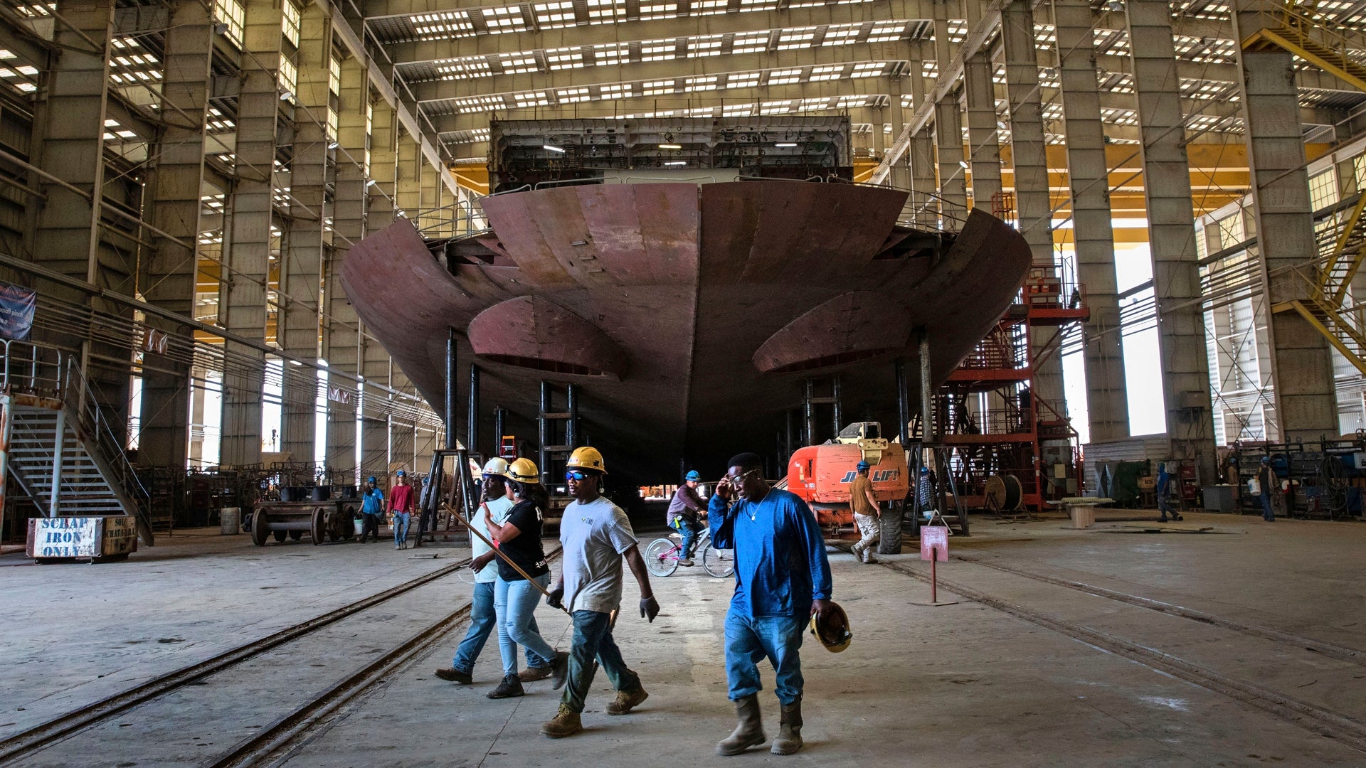 The 260-foot-long Eco Edison will house U.S. wind turbine technicians