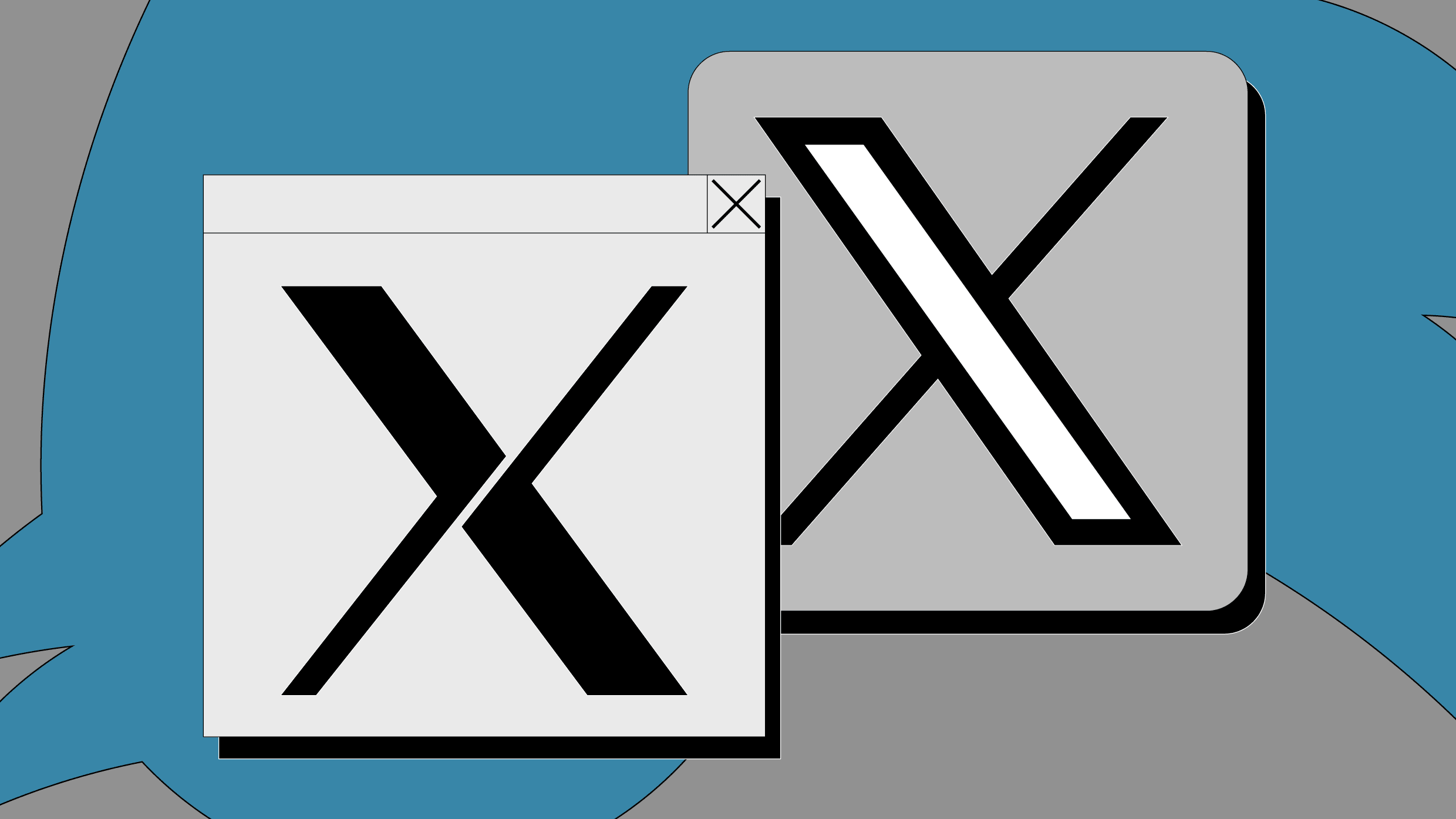 Twitter's new logo is X, and it looks a lot like a logo from 1984