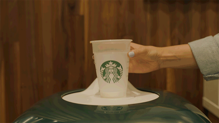 At these Starbucks stores, every cup is now reusable