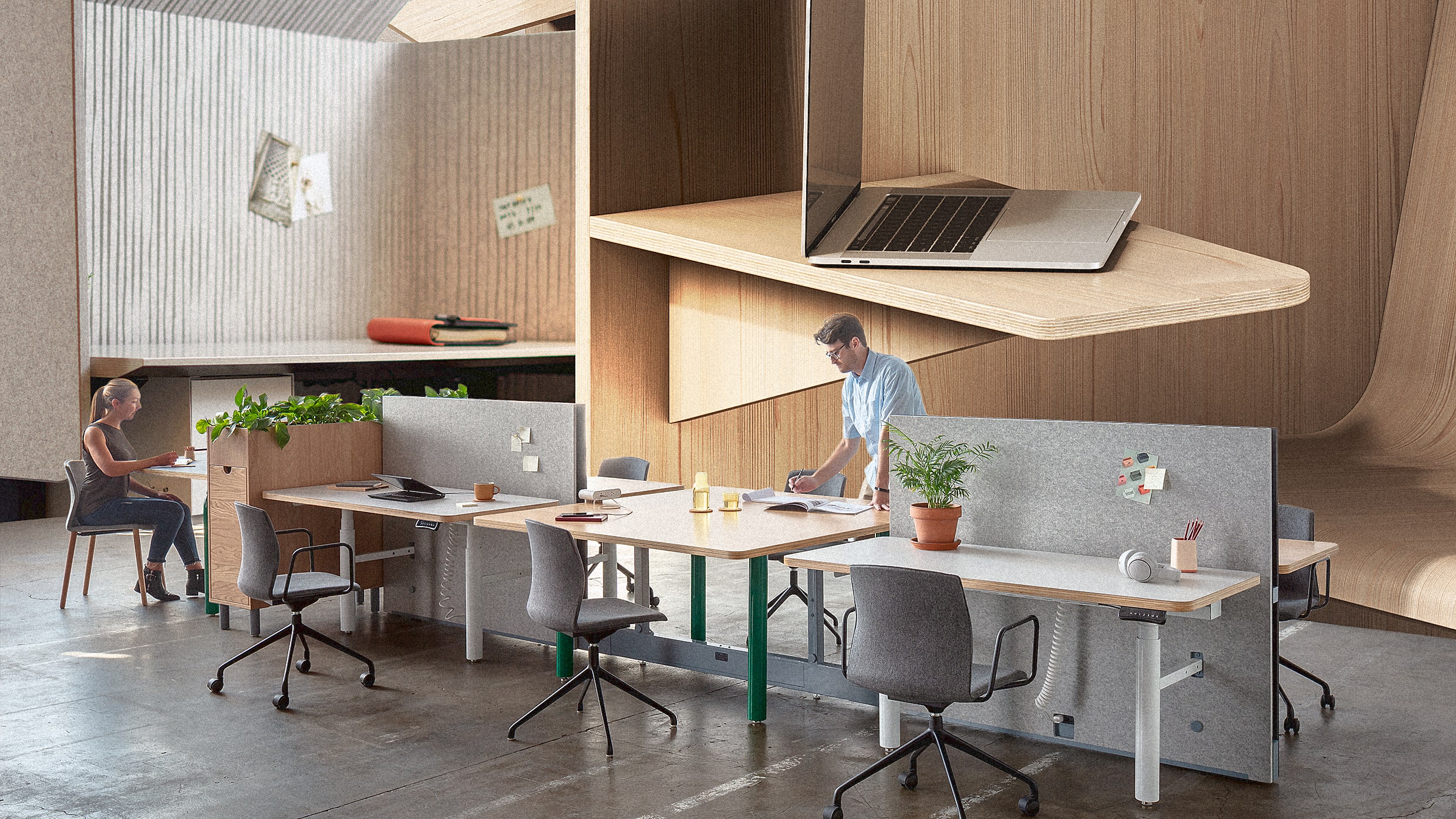 Cubicles are getting a makeover for hybrid work