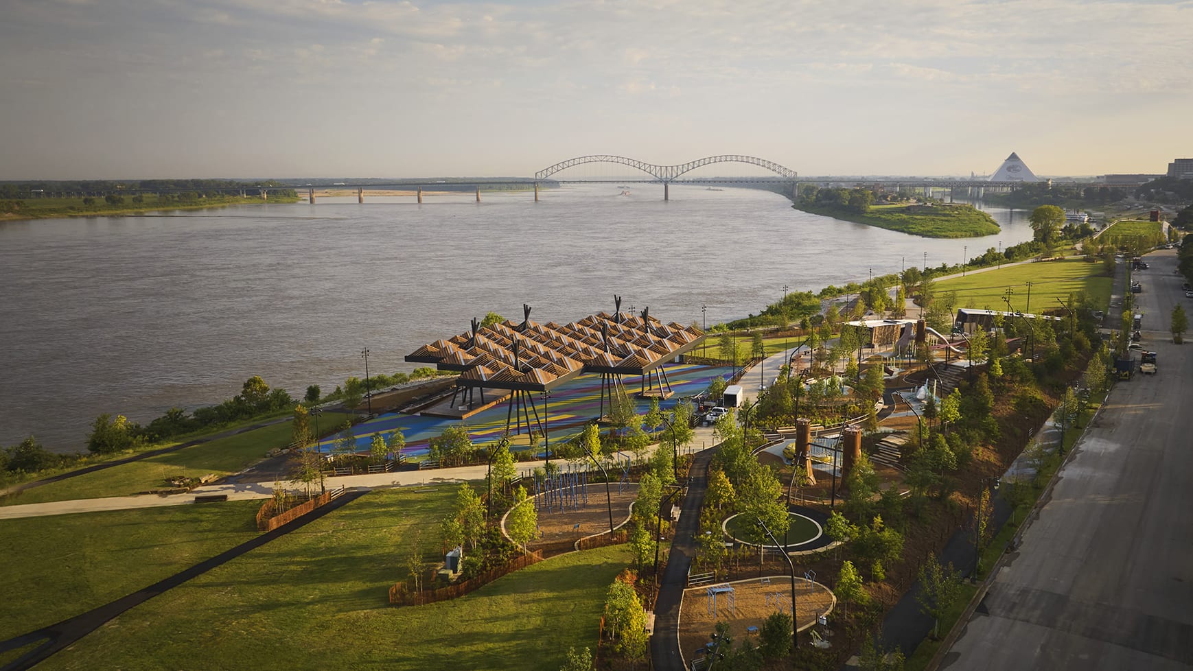$61 million Memphis park by Scape and Studio Gang rebuilds connection ...
