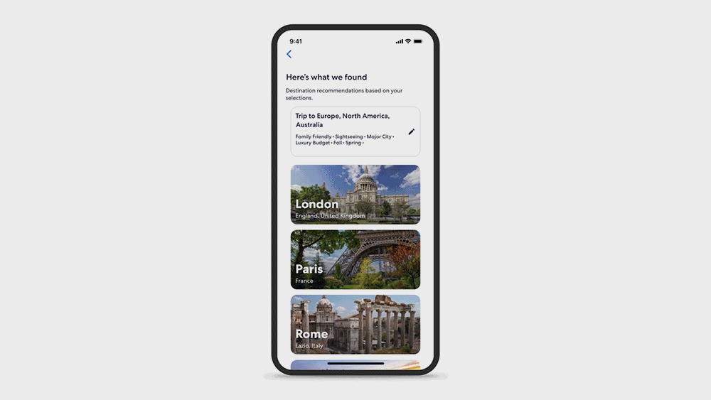 Expedia's Project Explorer uses AI to curate trips based on budget