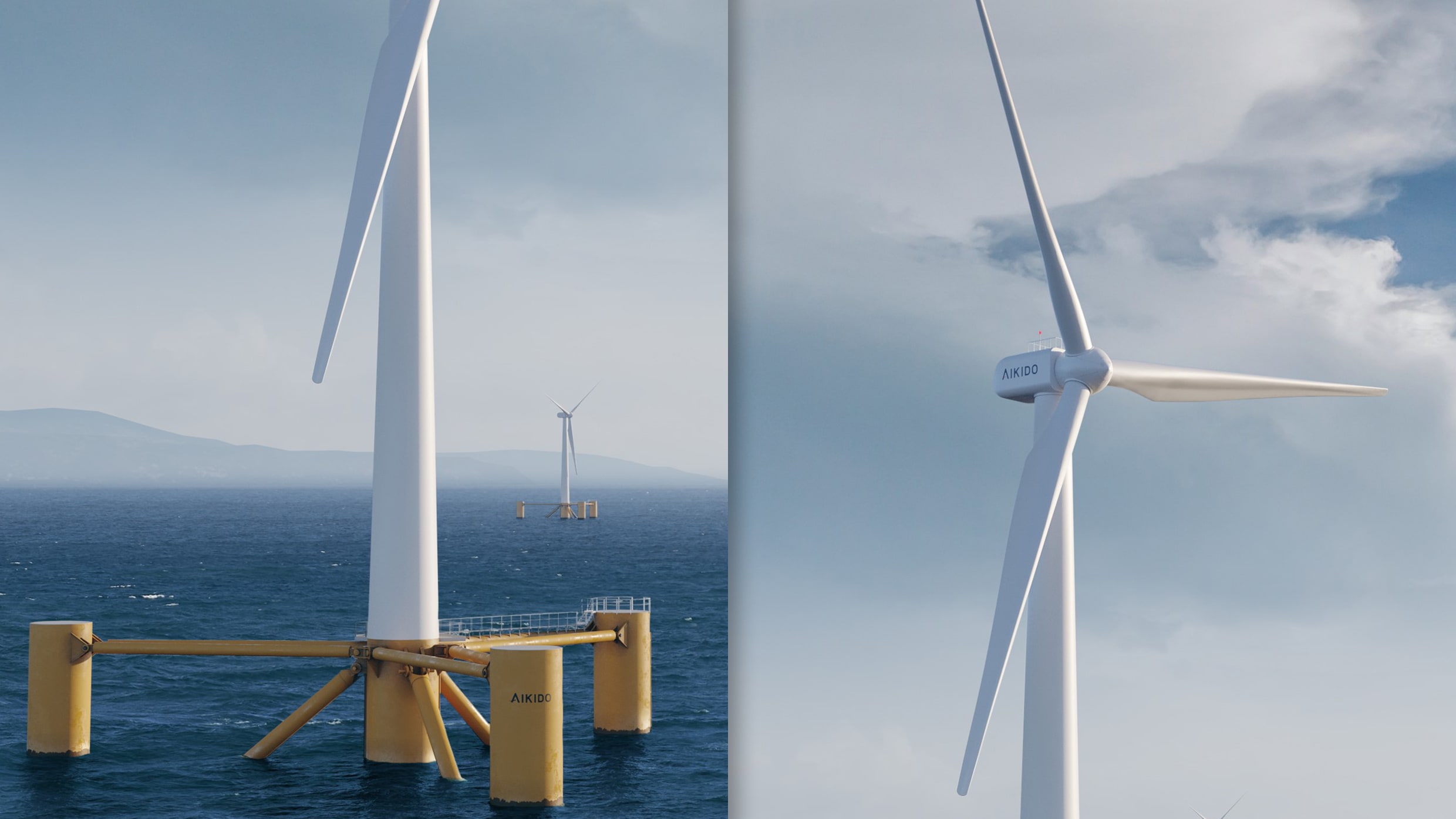 This floating wind turbine is designed to pop up in the open ocean