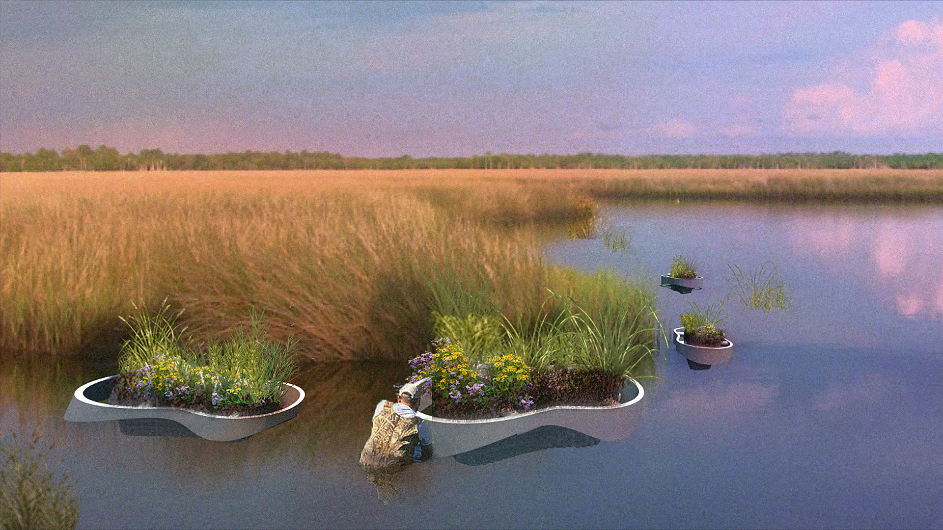 Harvard students designed a floating device to clean up polluted rivers