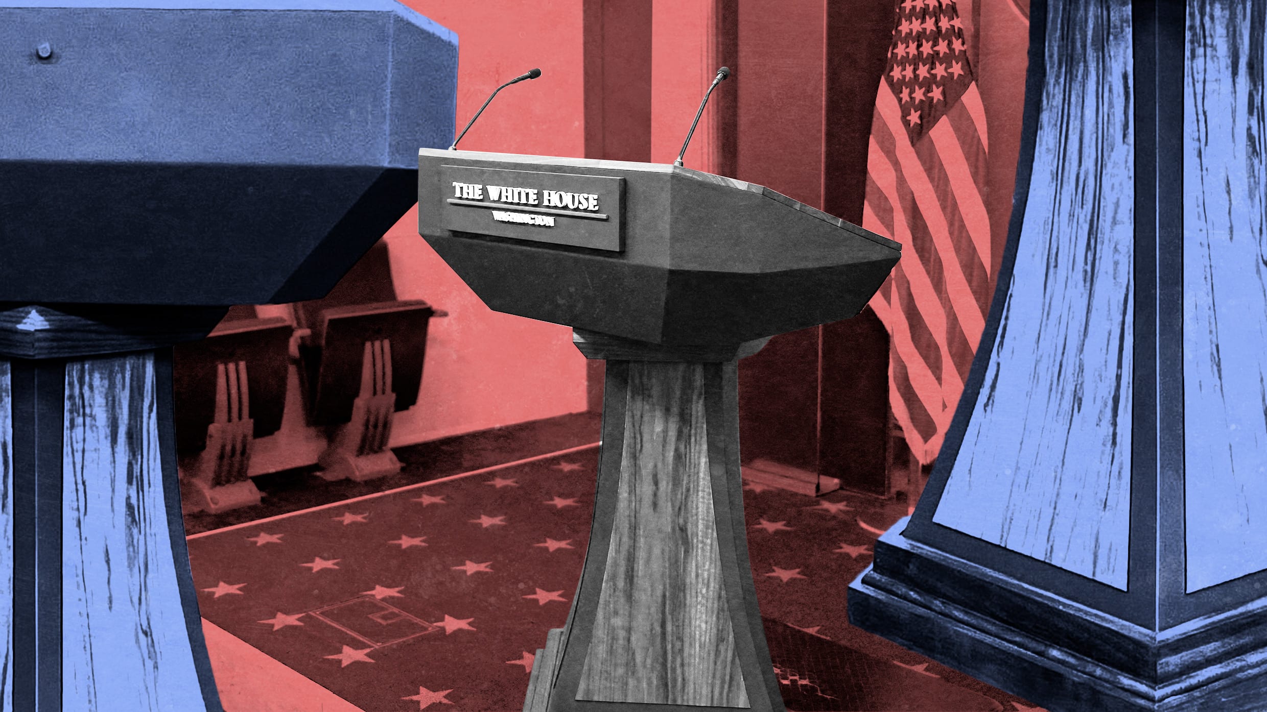 Why Biden's new podium is the perfect metaphor for his presidency