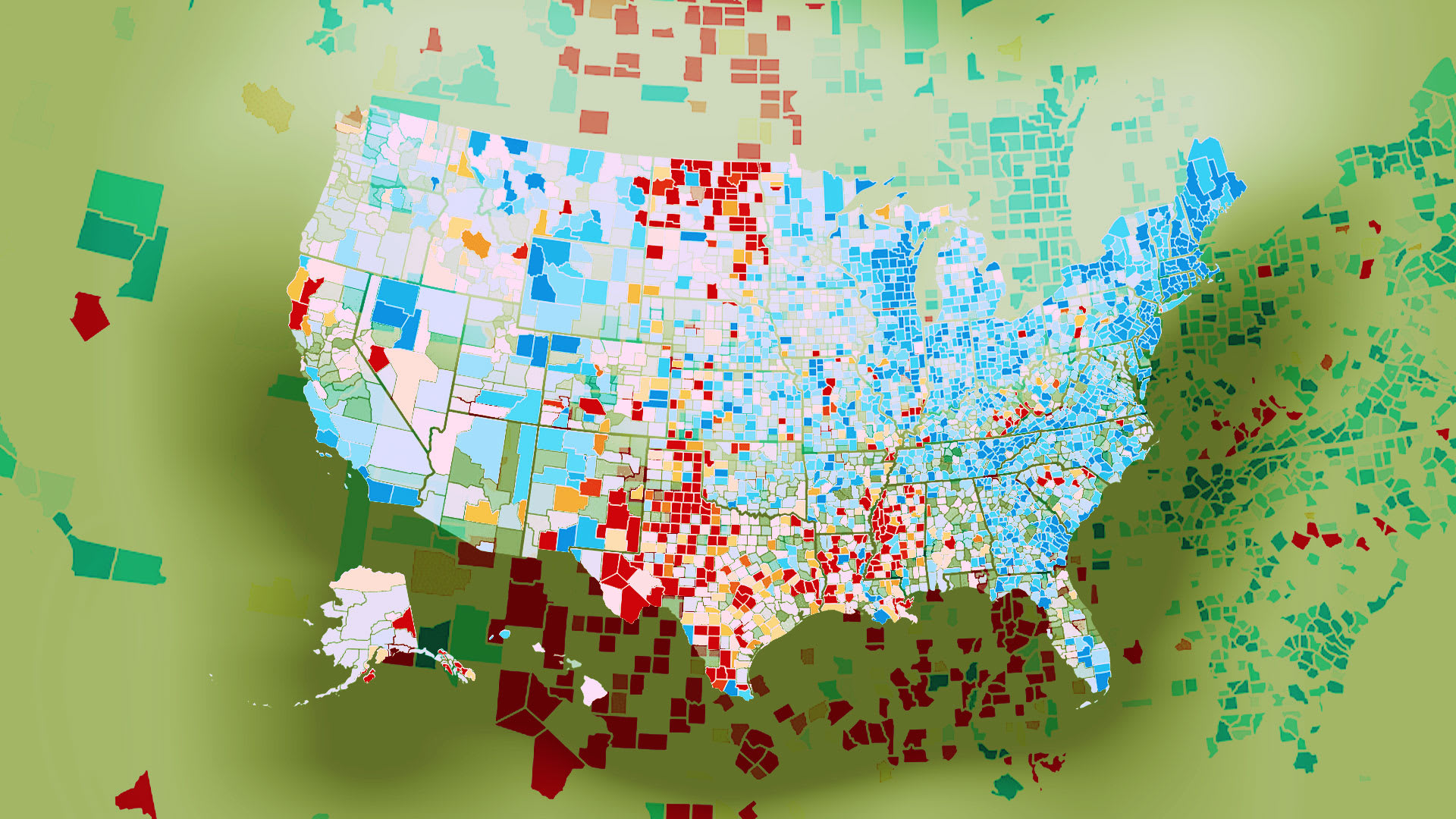 Housing market map: Home price analysis for over 3,000 counties