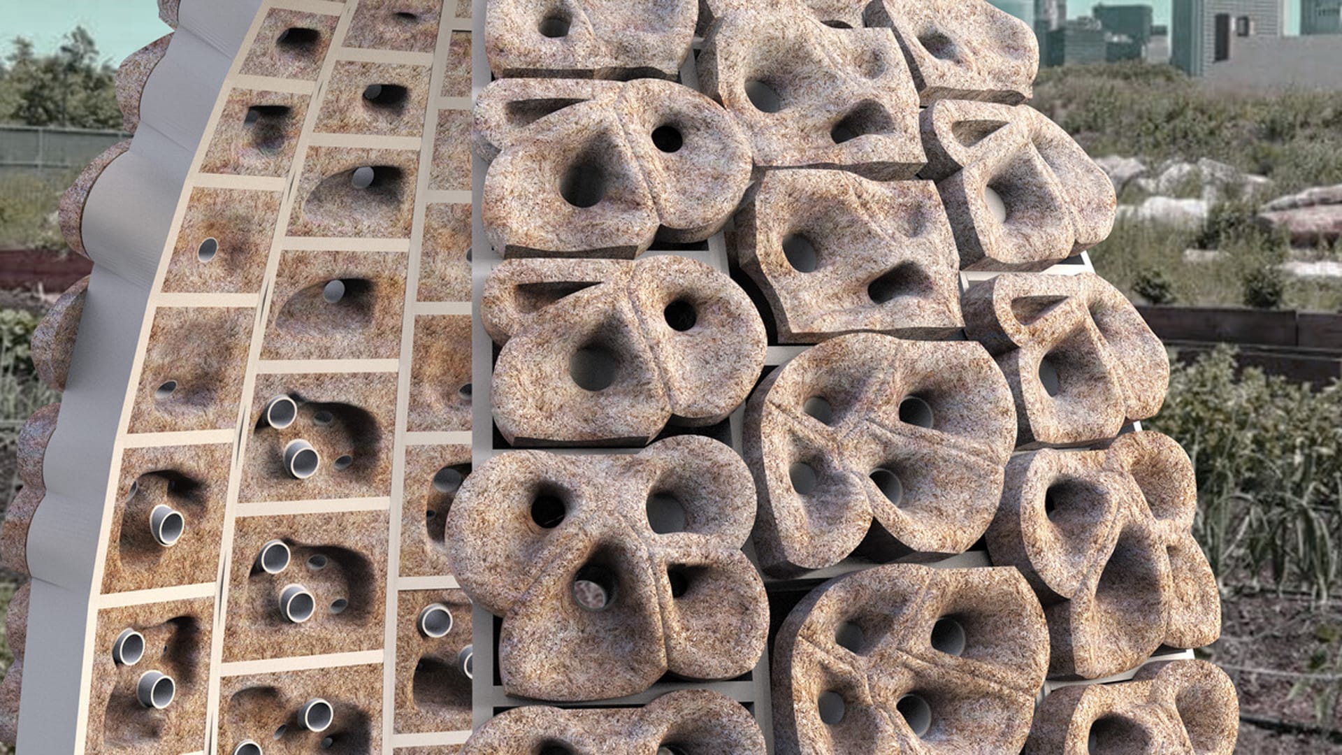 Buildings of the future will be designed for humans and insects