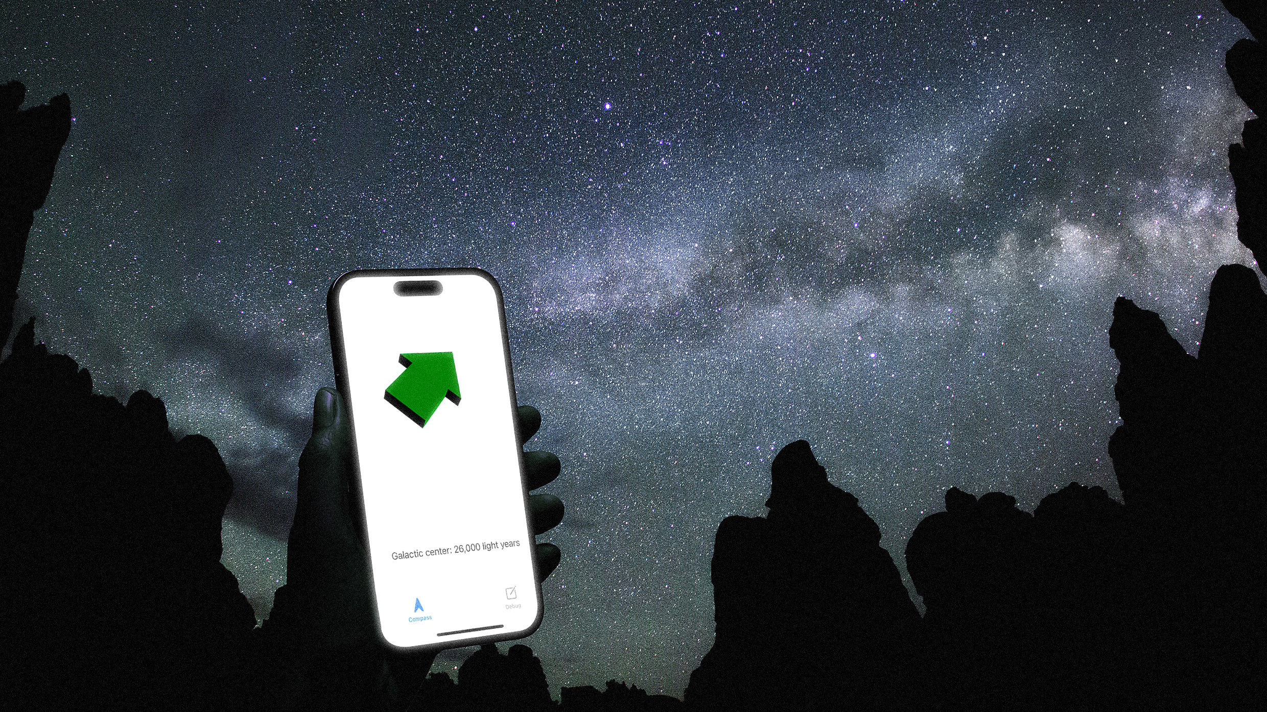 The Galactic Compass app reminds us of our place in the universe