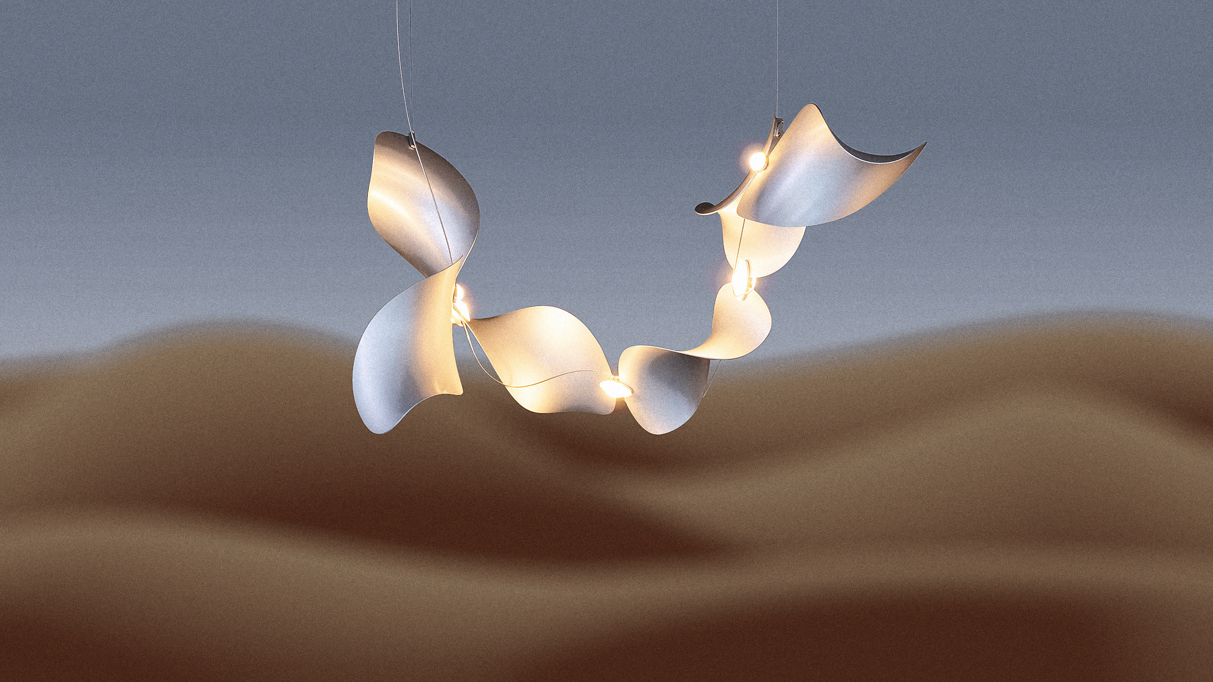 The Moss Dune light was inspired by desert light and shadow