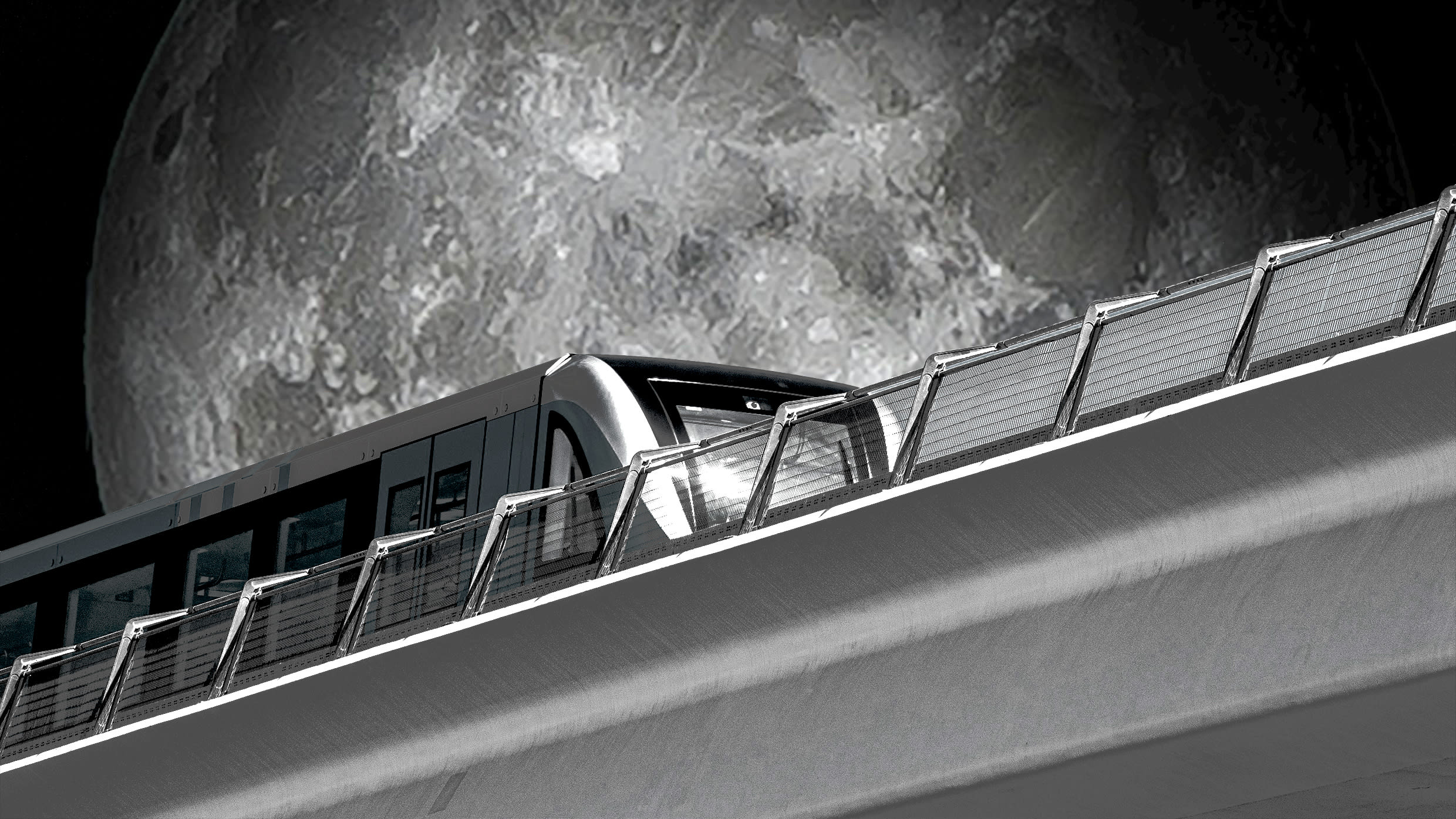 The government is funding a project to put a train on the moon