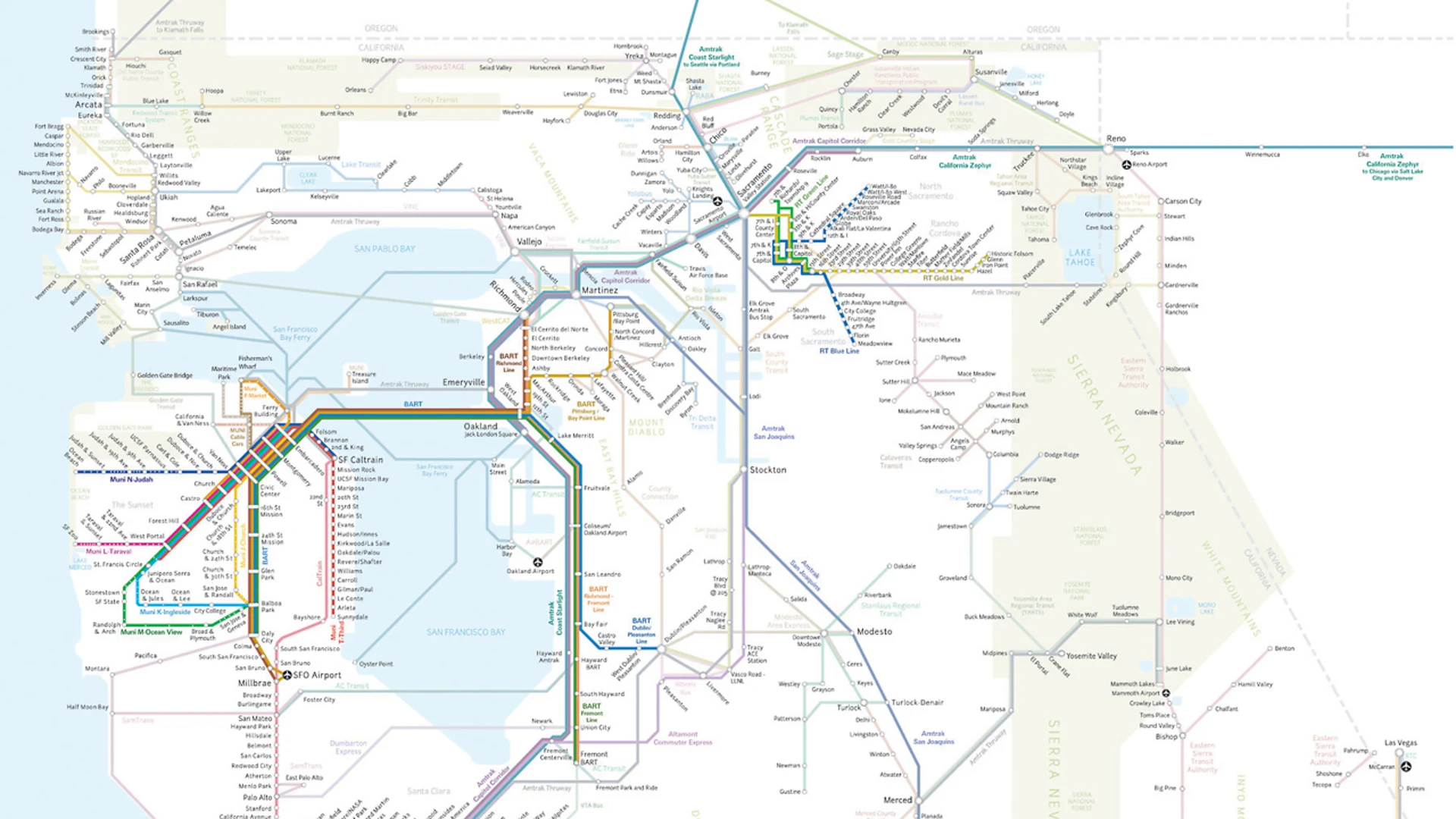 Mapping All Of California's Public Transportation - Fast Company