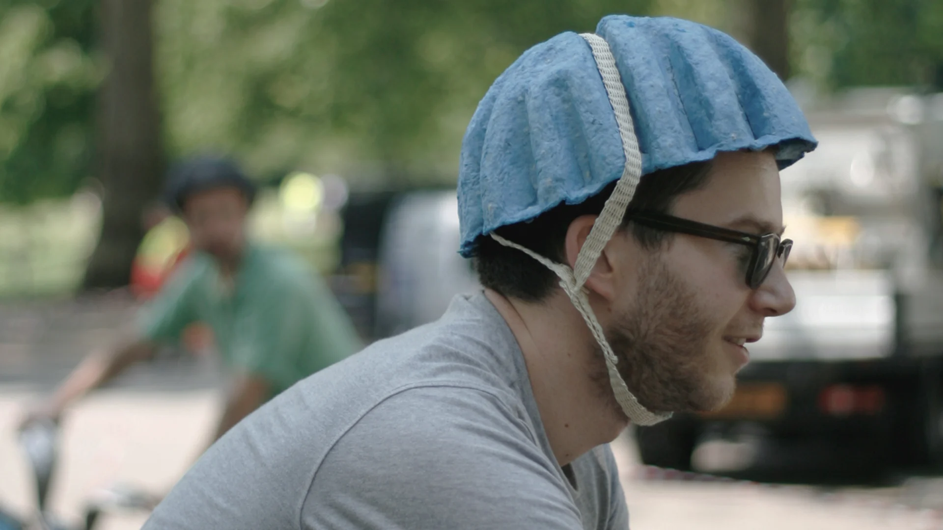 A Disposable Helmet Made Of Paper Pulp, For Bike Sharing Programs ...