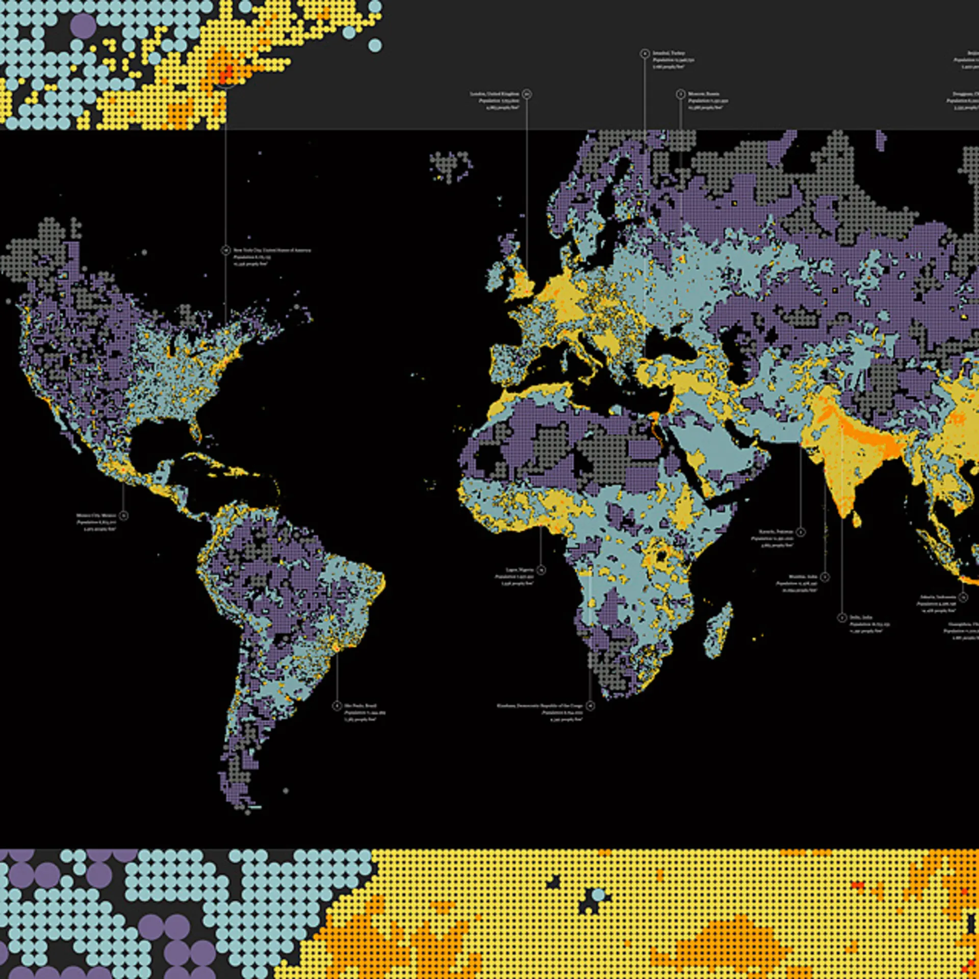 World Population Density Map